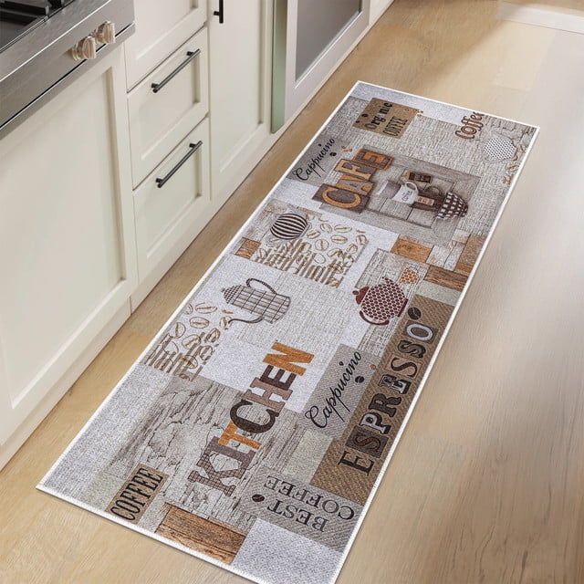 SussexHome Non Skid Washable Kitchen Runner Rug - 70 % Cotton Kitchen ...