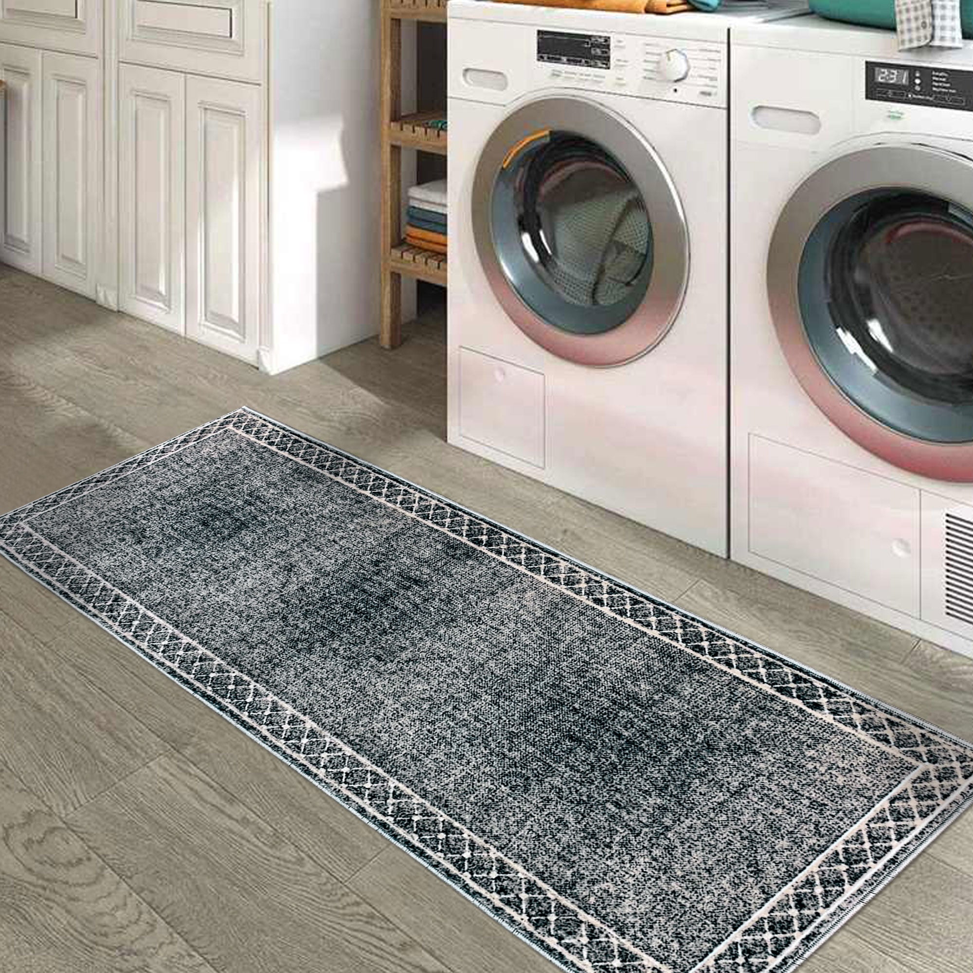 SussexHome Non Skid Washable Laundry Room Rug Runner - 20 x 59 Inches ...
