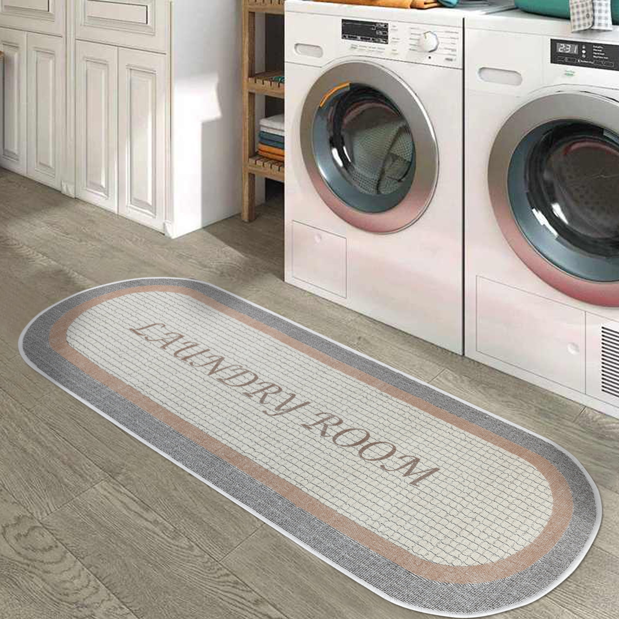 Sussexhome Washable Laundry Room Rug Runner, 20 x 59 Inches, 70% Cotton ...