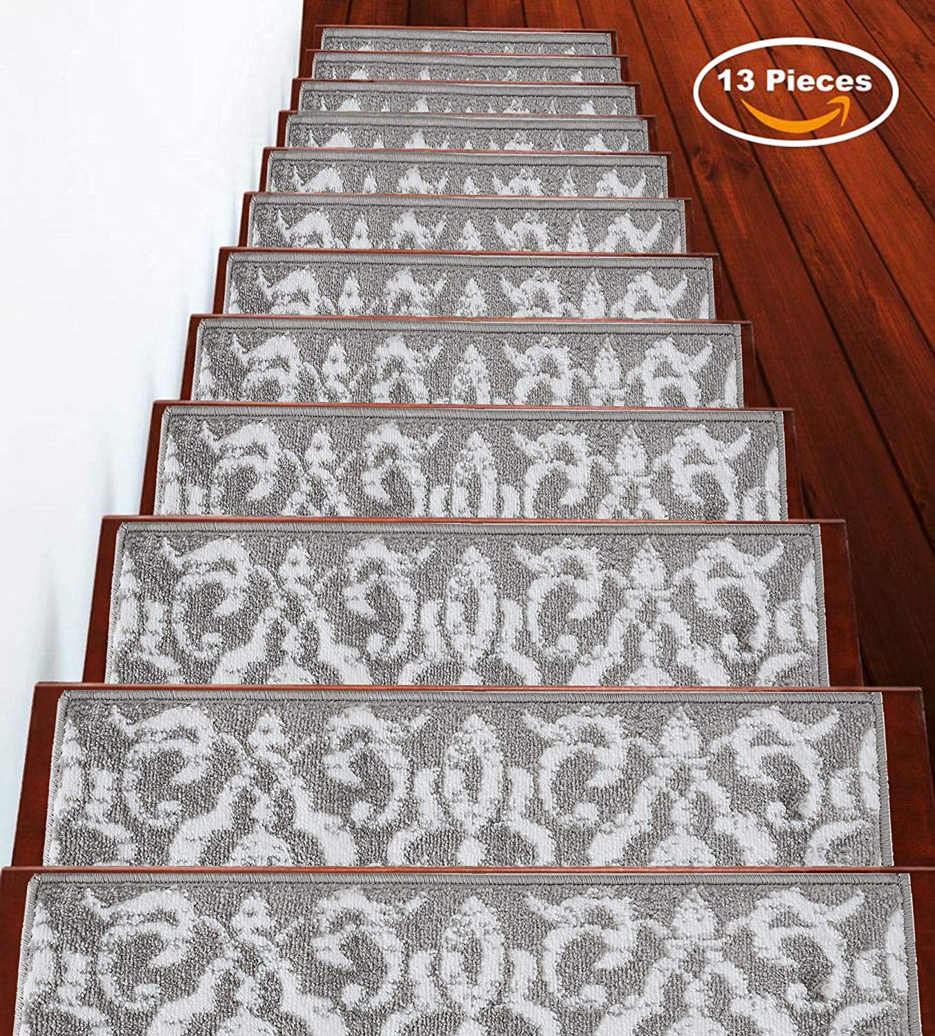 Sussexhome Stair Runner Carpet, Stair Treads, Carpet Stair Tread, Non ...