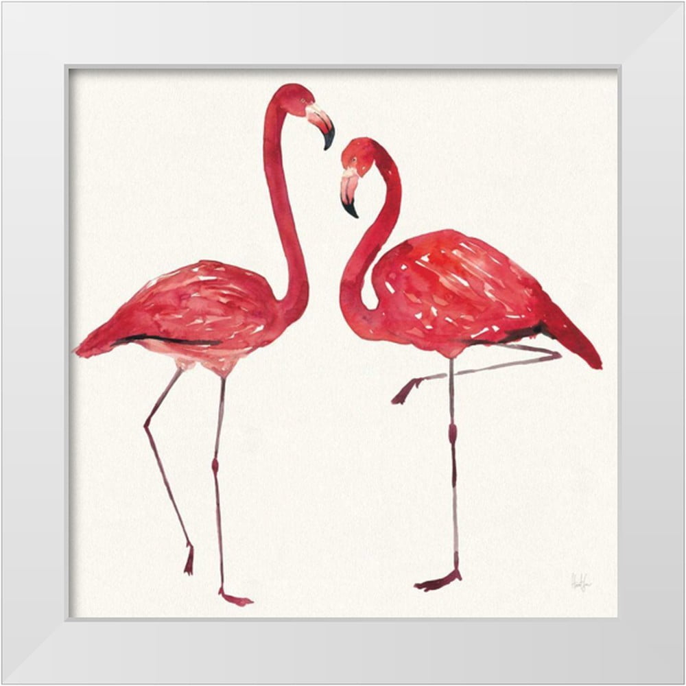 Sussman, Harriet 15x15 White Modern Wood Framed Museum Art Print Titled - Tropical Fun Bird IV ...