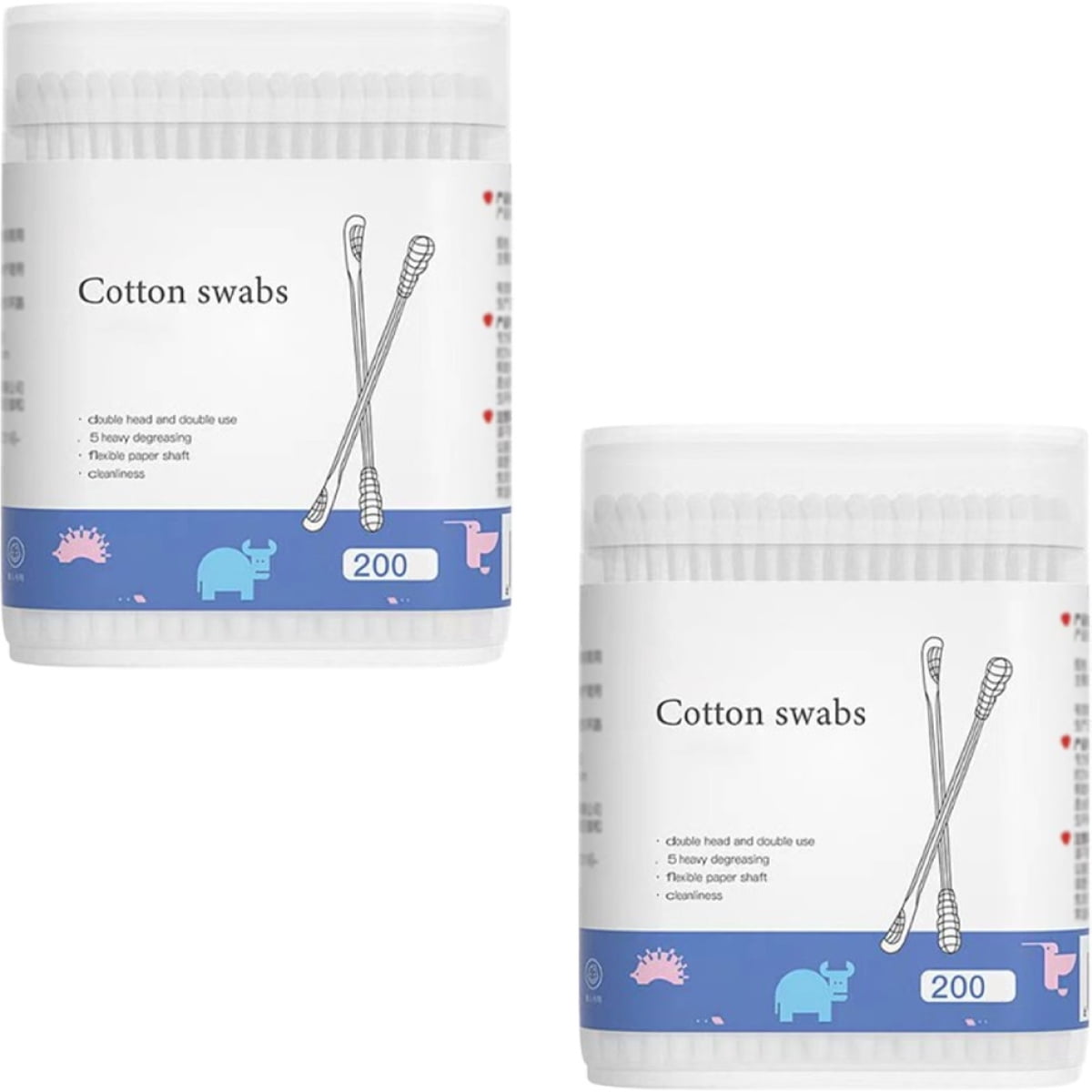 Sustainable Bamboo Cotton Swabs, Compostable And Biodegradable, Round ...