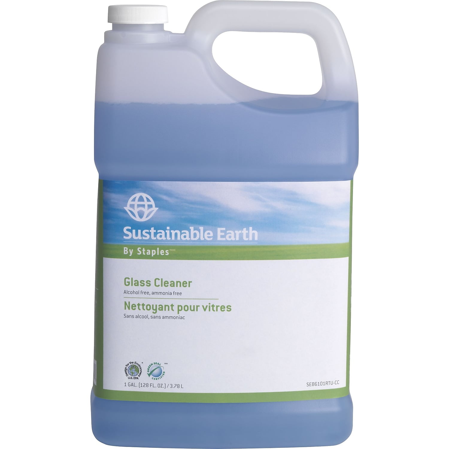 Sustainable Earth Glass Cleaner Refill Ready To Use 1 Gallon (SEB611001 ...