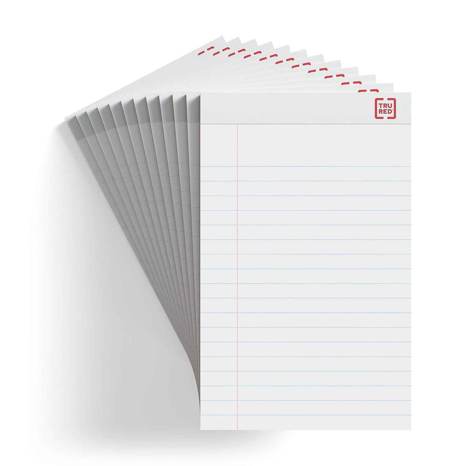 "STAPLES Earth Notepads 5""x8"" White Wide Ruled 50 Sheets/Pad 12 Pack ...