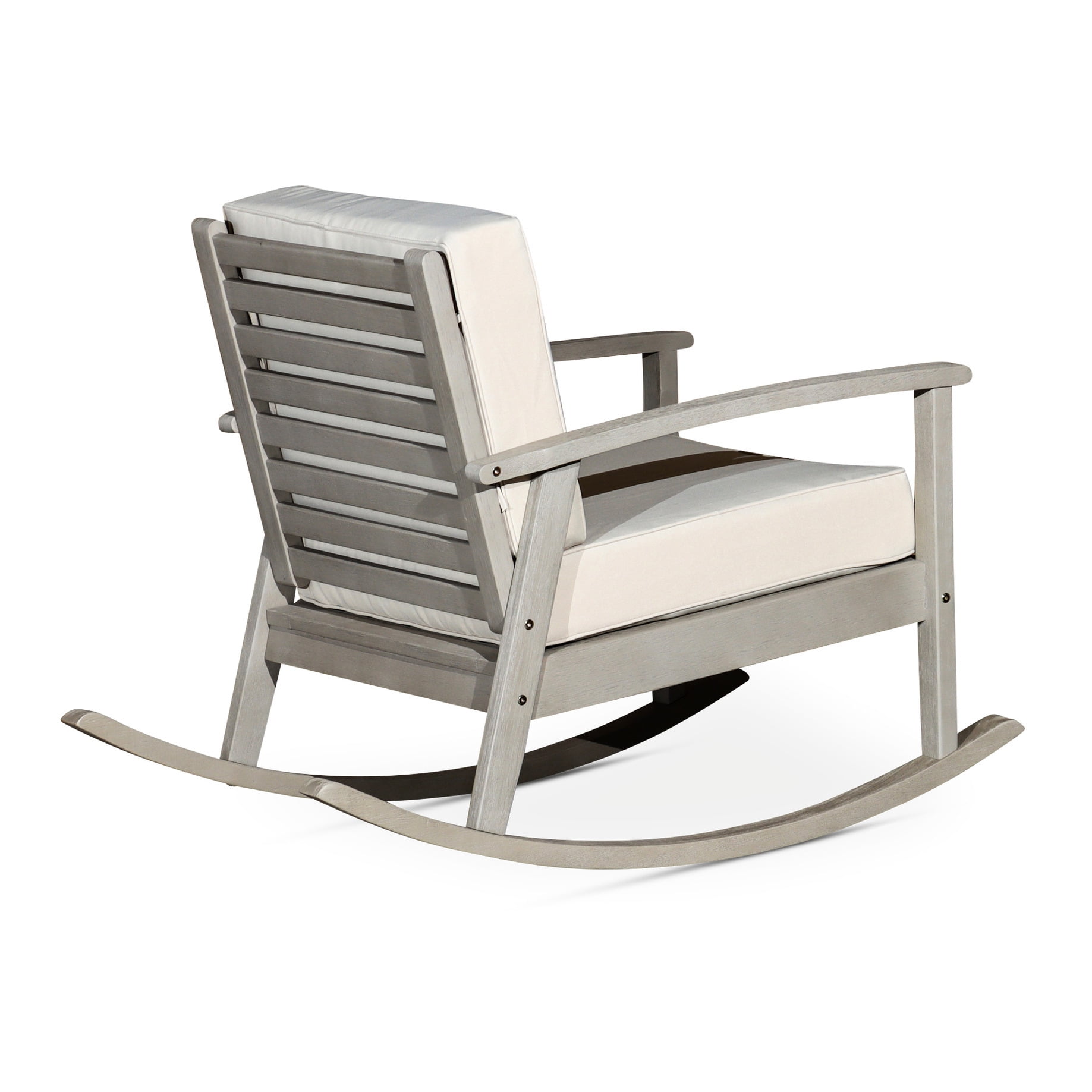 Sustainable Eucalyptus Rocker | Slanted Back & Deep Seat | Four Finish ...