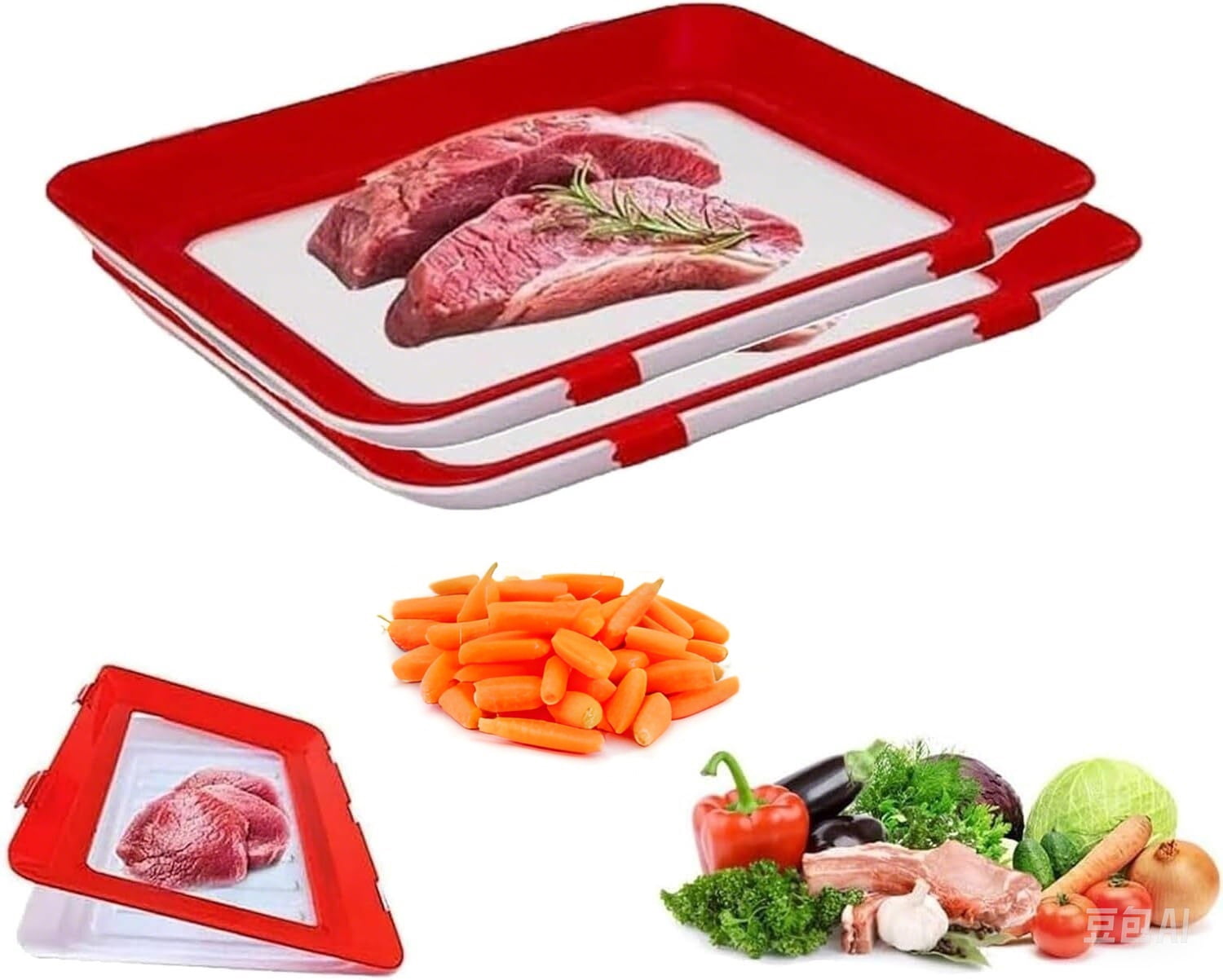 Sustainable Food Preservation Tray Reusable & Airtight Storage Solution ...
