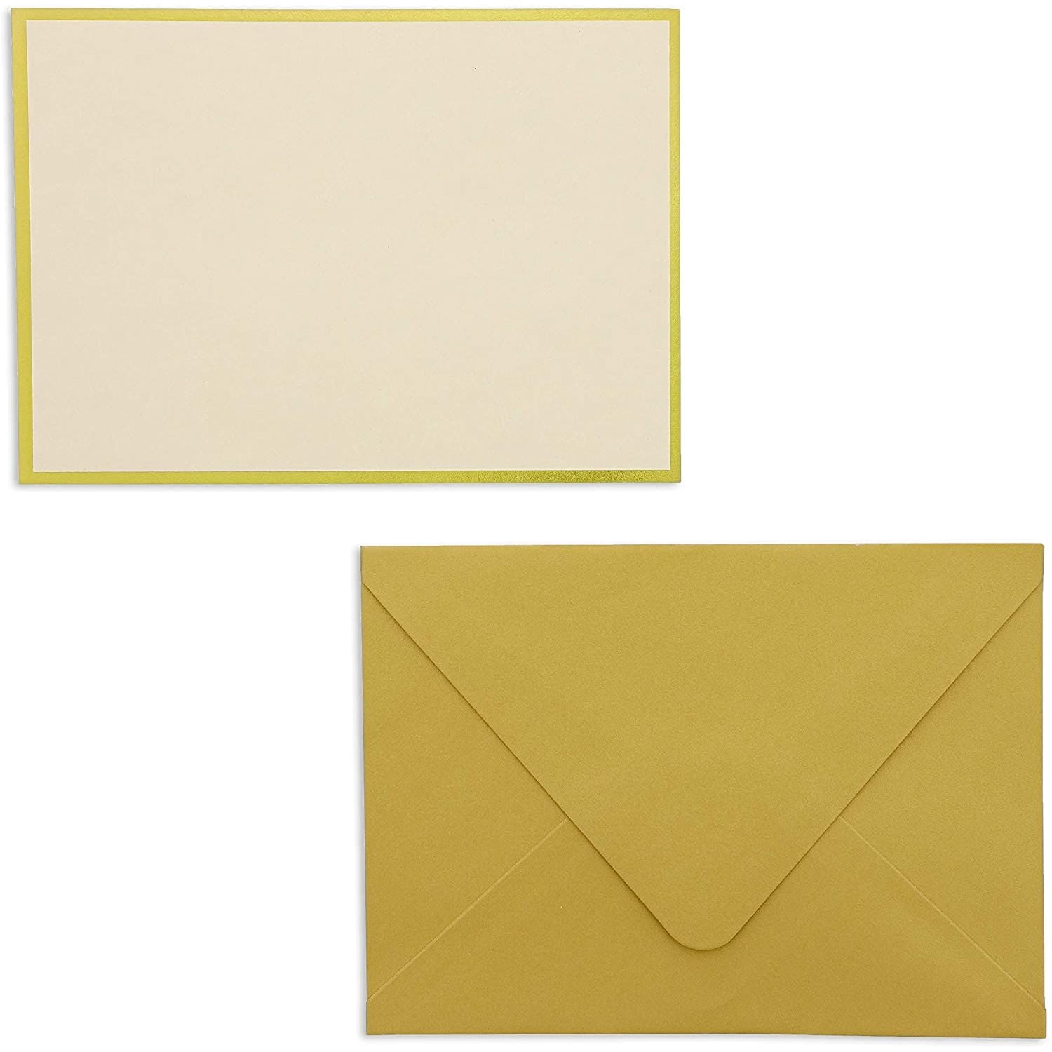 Sustainable Greetings 48 Pack Blank Invitation Cards and Envelopes Gold ...