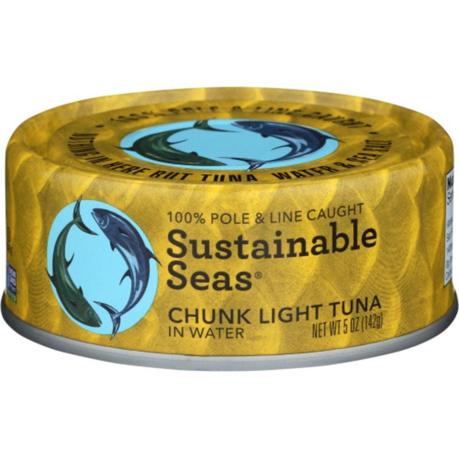 Sustainable Seas Chunk Light Tuna in Water 5 oz Pack of 2 - Walmart.com