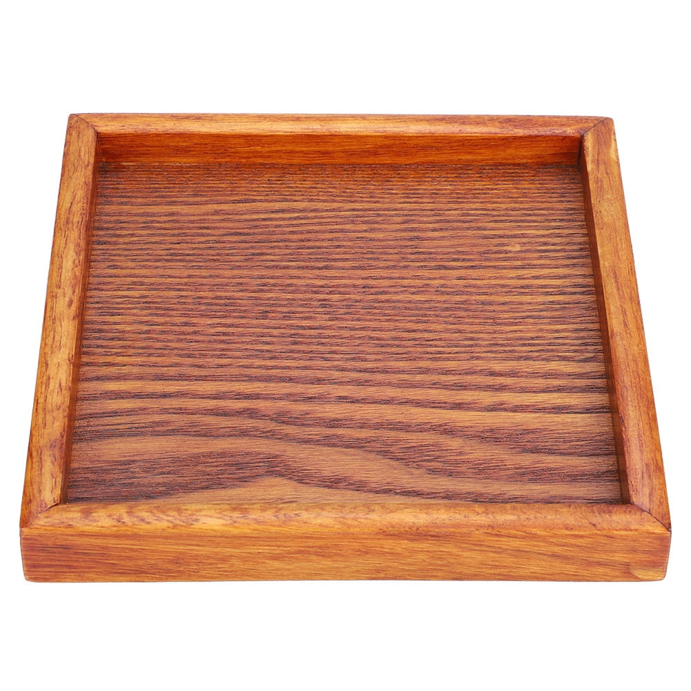 Sustainable Square Wood Serving Tray for Snacks - Multipurpose Light ...
