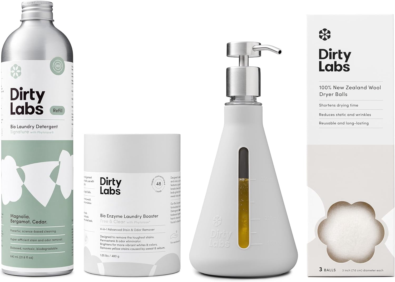 | Sustainable Starter Set | Signature Detergent, Laundry Booster ...