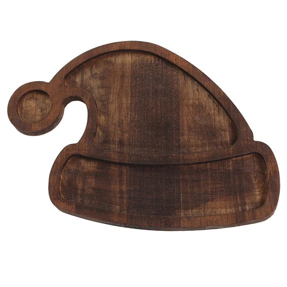Sustainable Wooden Christmas Tree Tray Multi Section Fruit Plate ...