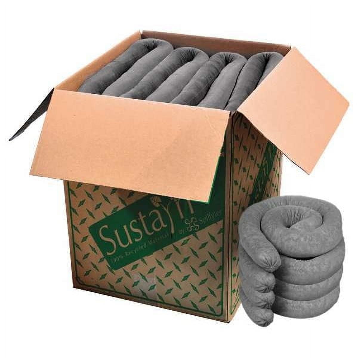 Sustayn by Spilfyter Absorbent Sock, Universal, 4 ft L, 3 in x 48 in ...