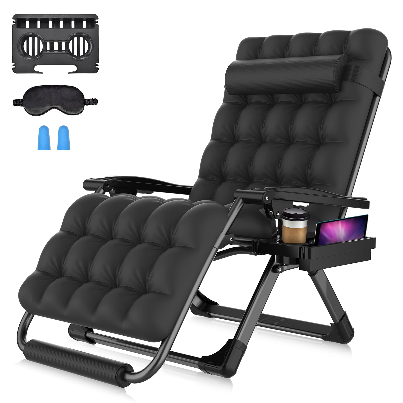 Seeutek Oversized Zero Gravity Chair XXL, 33inch Zero Gravity Recliner ...
