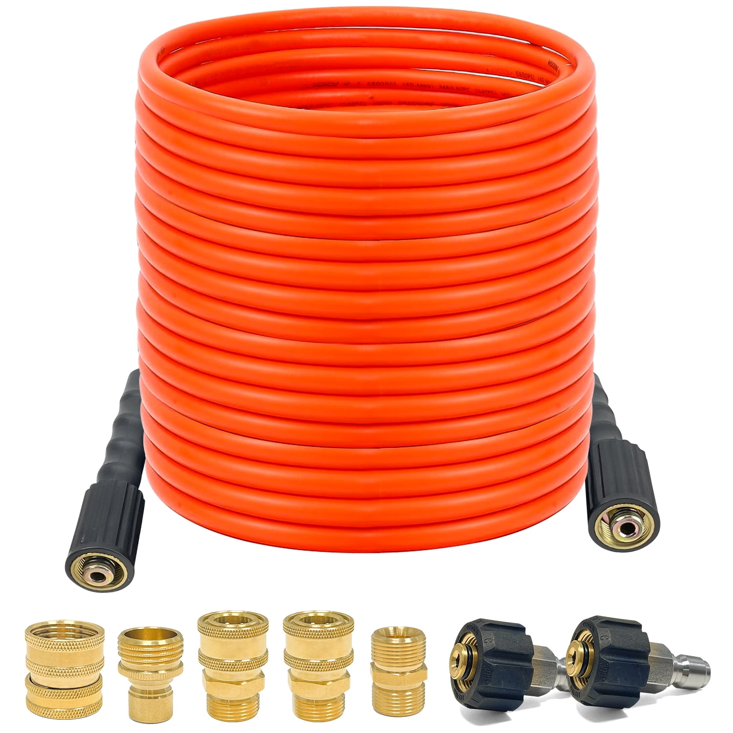 Sutekus 50FT High Pressure Washer Hose With Quick Connect, Power ...
