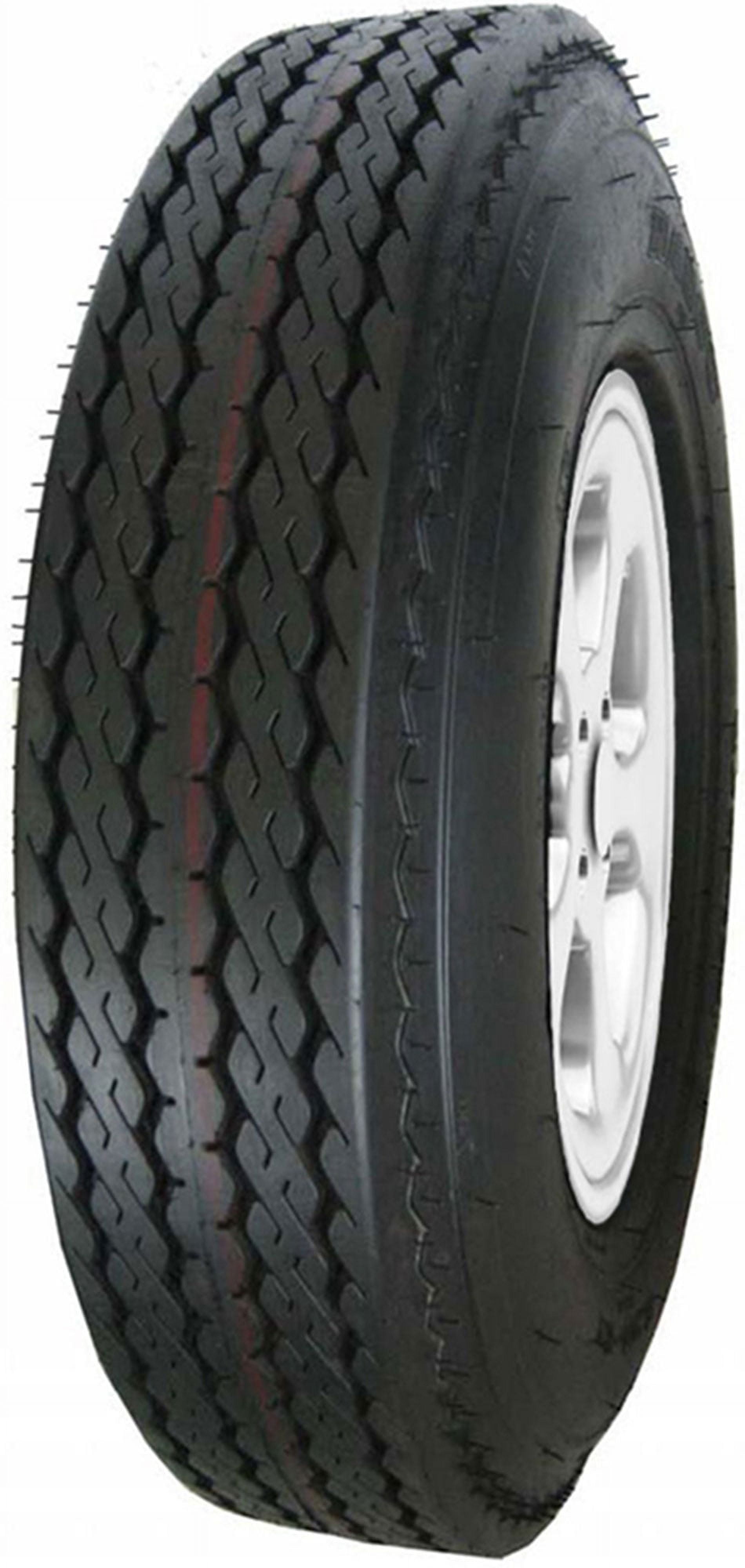 Hi-Run SU02 5.30-12 6PR TL Trailer Tire & 12X4 5-4.5 White Wheel ...