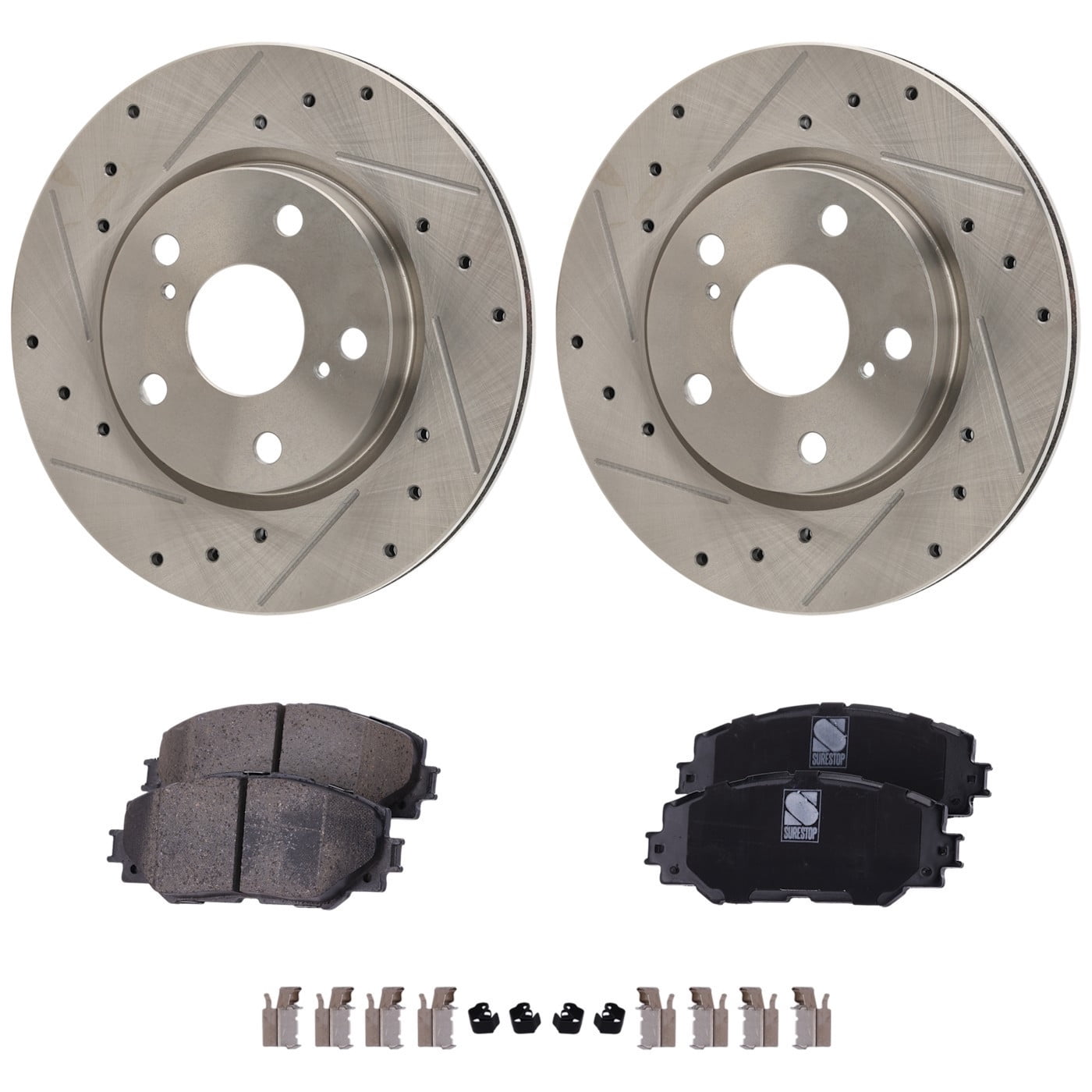 Sutop Pro-Line Series Dril & Slotted Brake Disc Rotors for Toyota for ...
