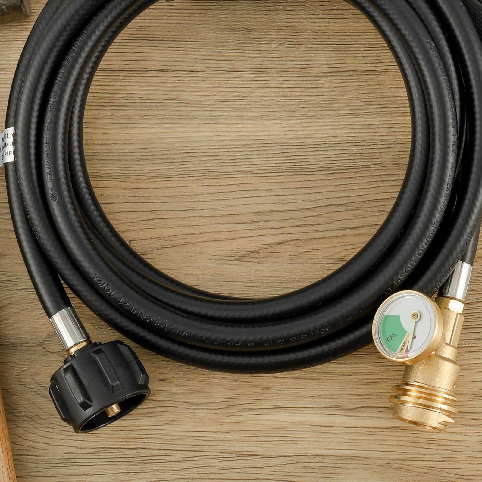 Sutowe 12ft Propane Adapter Hose with Gauge Practical Propane Adapter Converter Easy to Install ...