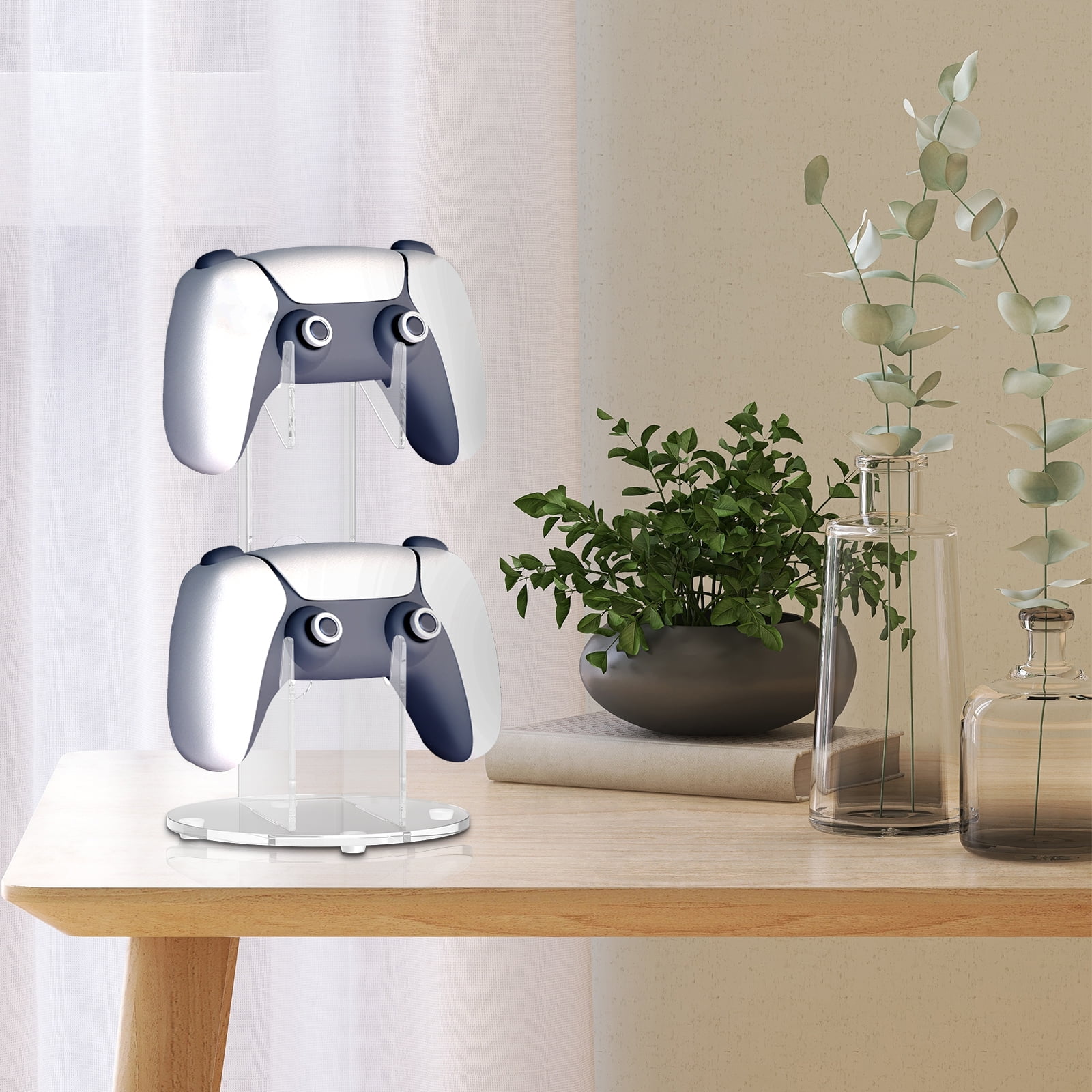 Sutowe 2 in 1 Acrylic Controller Headset Stand Easy to Assemble ...