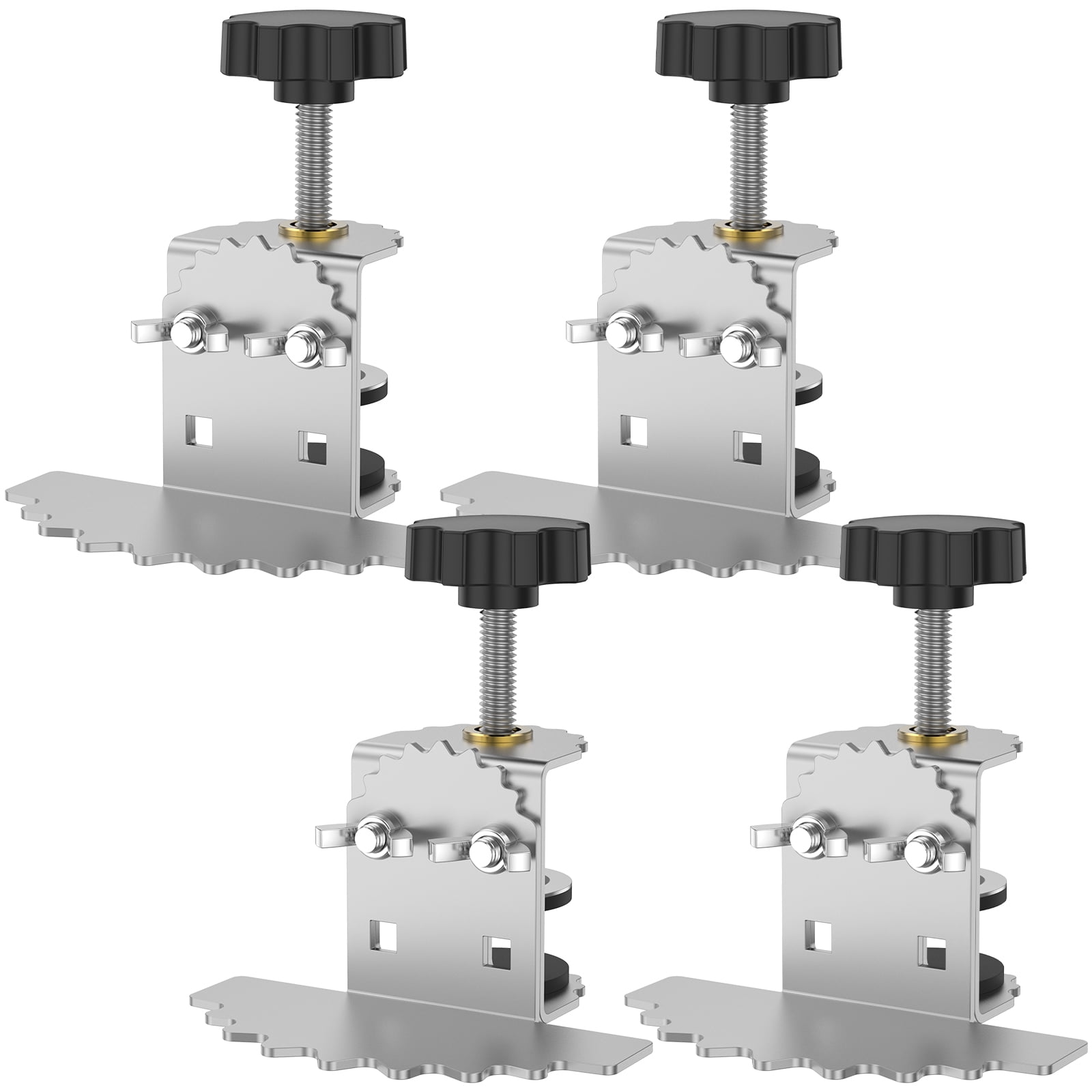Sutowe 2/4 Pcs Cabinet Door Mounting Jig Adjustable Stainless Steel ...