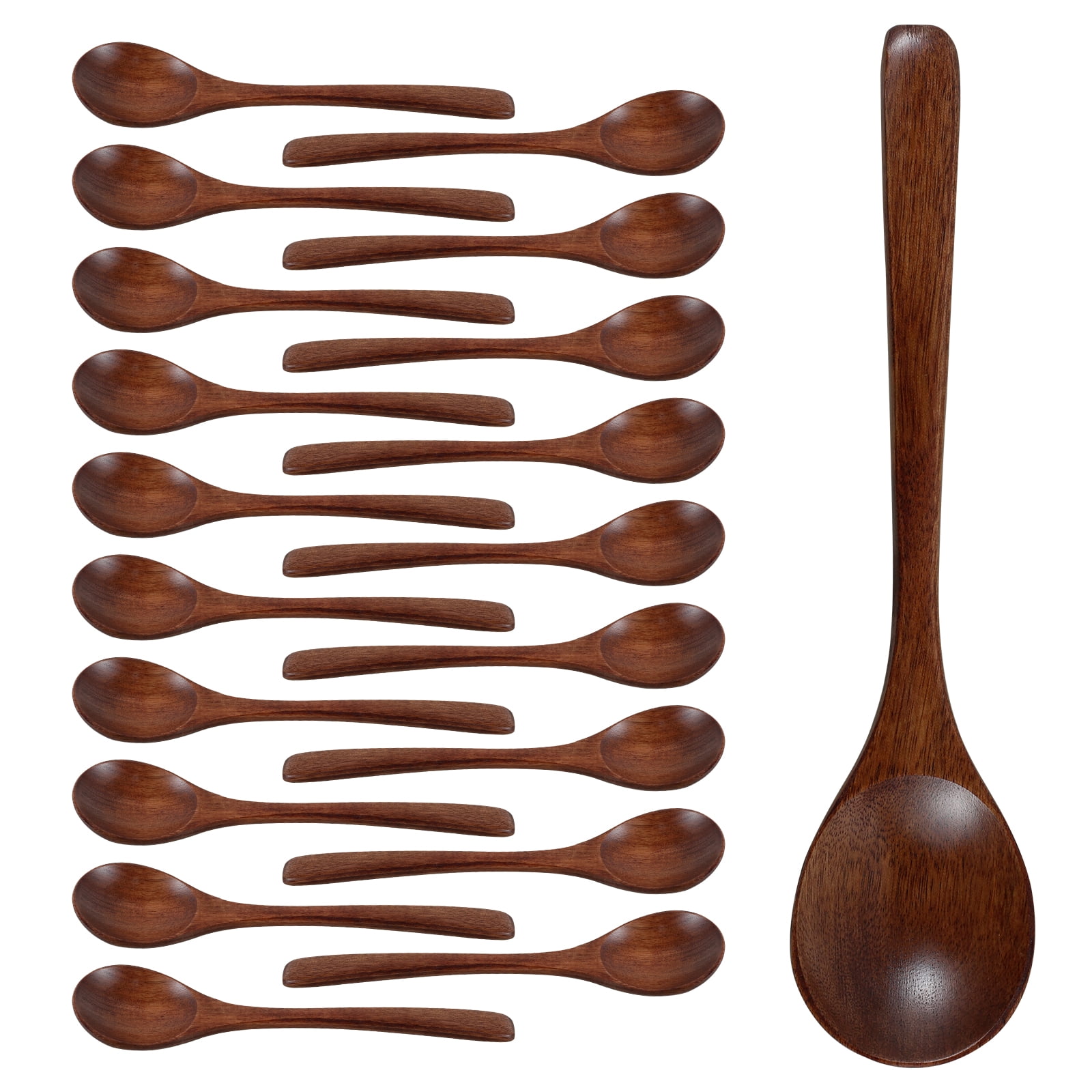 Sutowe 20Pcs Wooden Spoons for Honey 7.08 Inch Wooden Honey Spoons ...