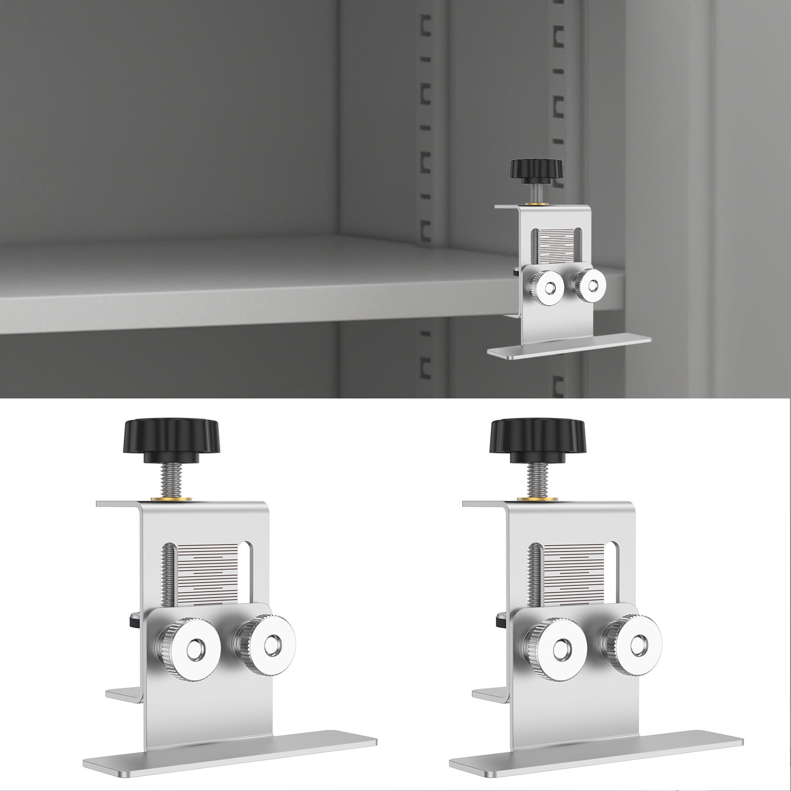 Sutowe 2Pcs Cabinet Door Installation Positioner Stainless Steel ...