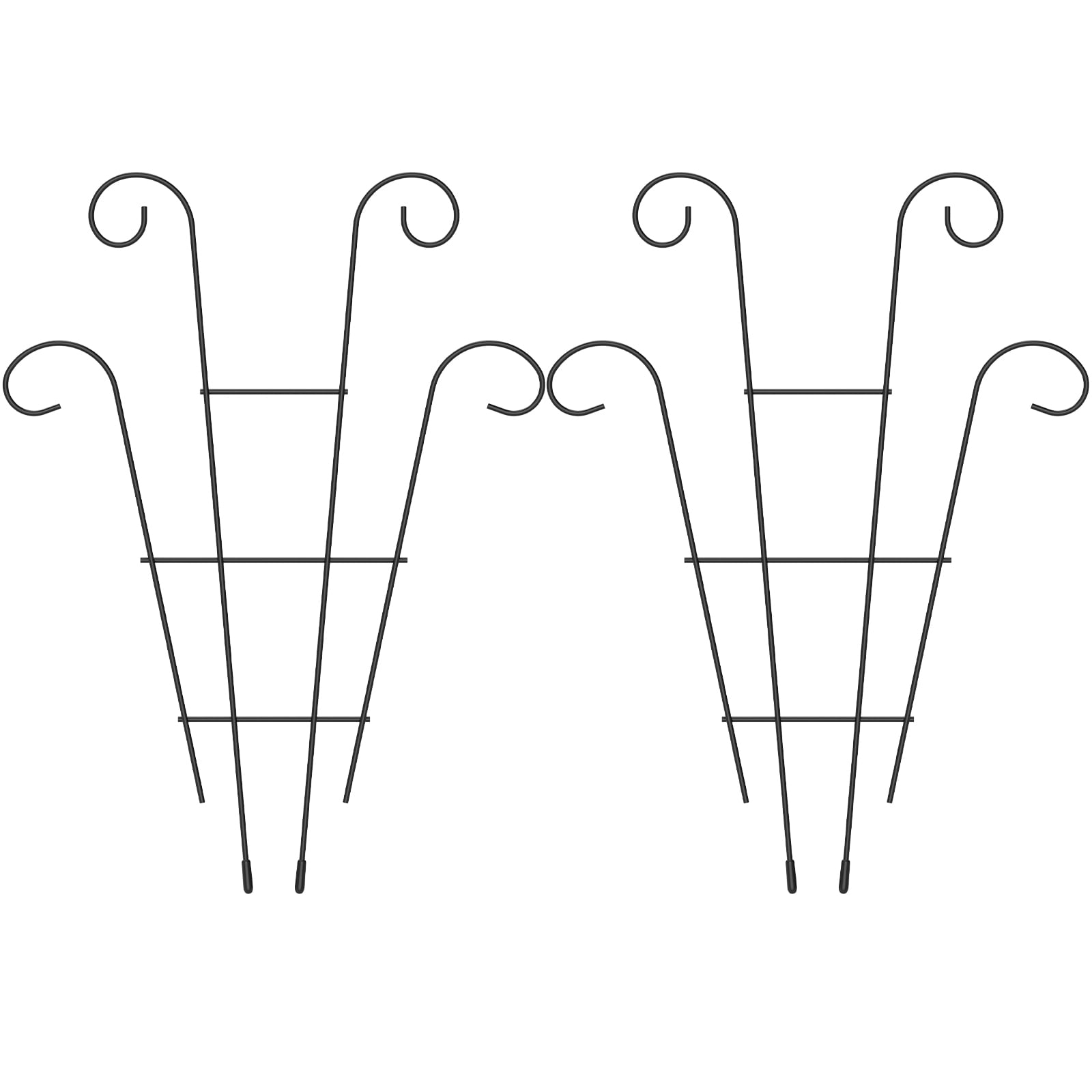 Sutowe 2Pcs Iron Potted Planting Trellis for Indoor Outdoor Anti Rust ...