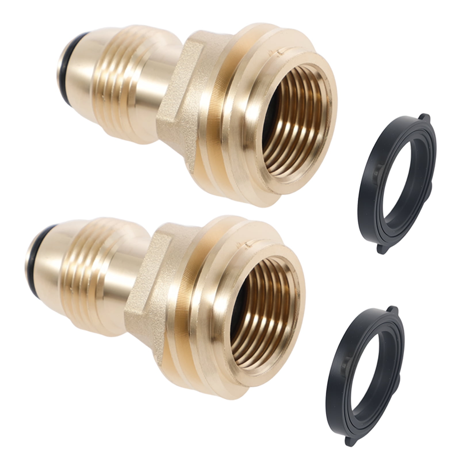 Sutowe 2Pcs Propane Adapter Brass Propane Converter Adapter Safe Propane Tank Adapter Quick ...