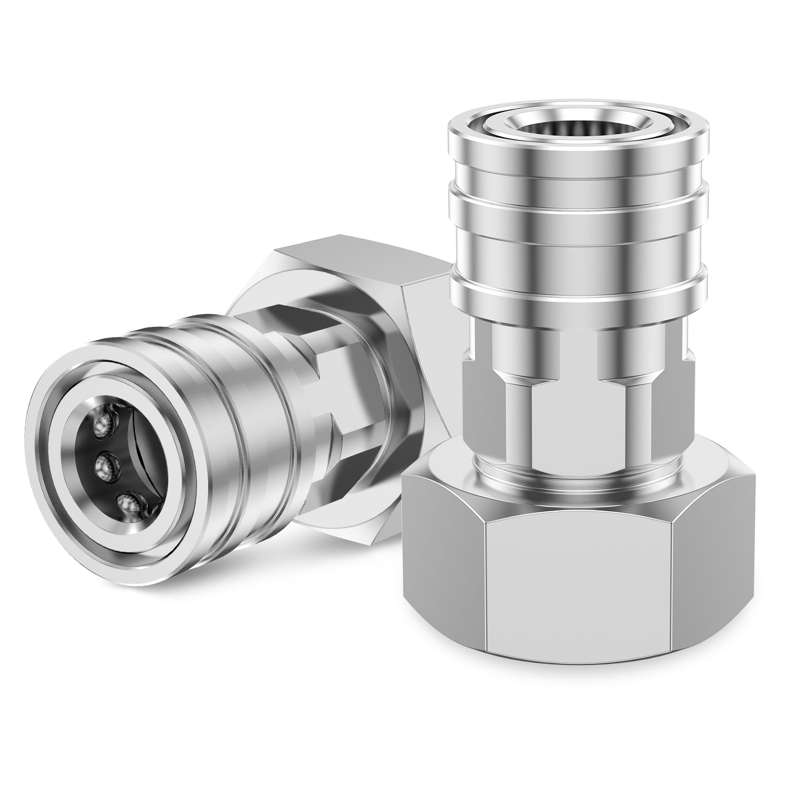 Sutowe 2Pcs Stainless Steel Pressure Washer Adapter Fast Connect Power ...