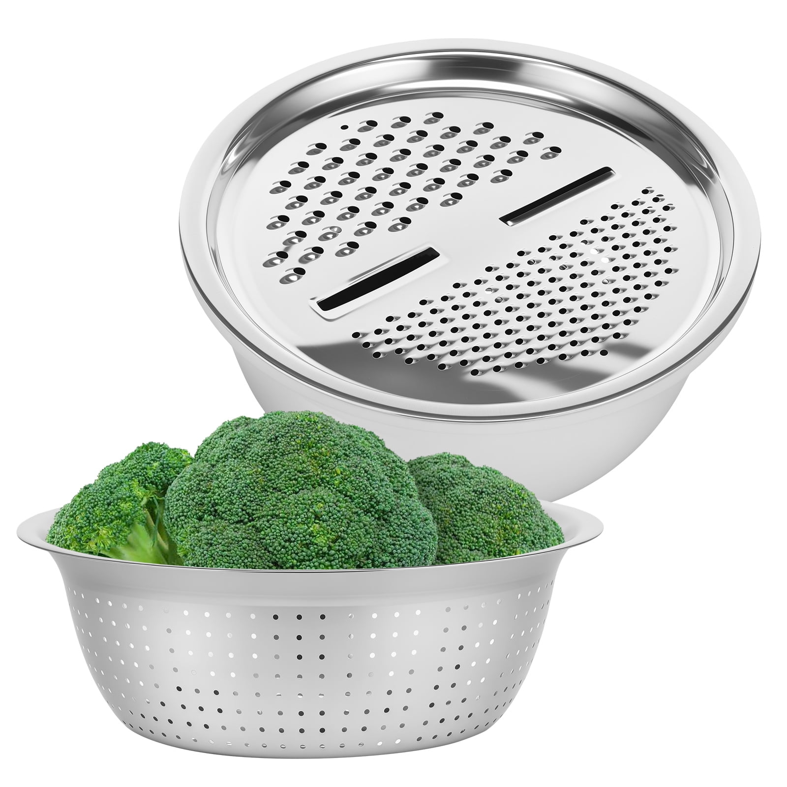 Sutowe 3 Pcs Stainless Steel Basin with Grater Multifunctional ...