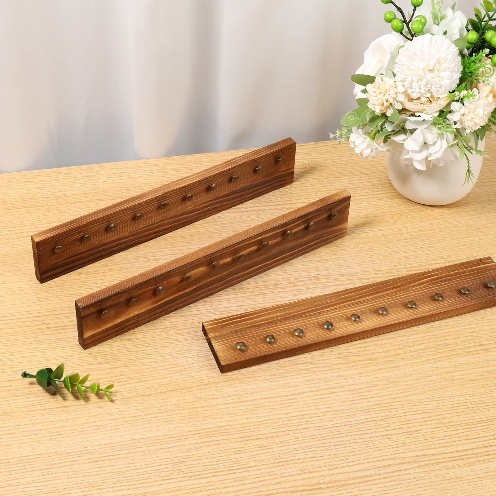 Sutowe 3 Pcs Wood Challenge Coin Holder with Brass Tone Metal Nail ...