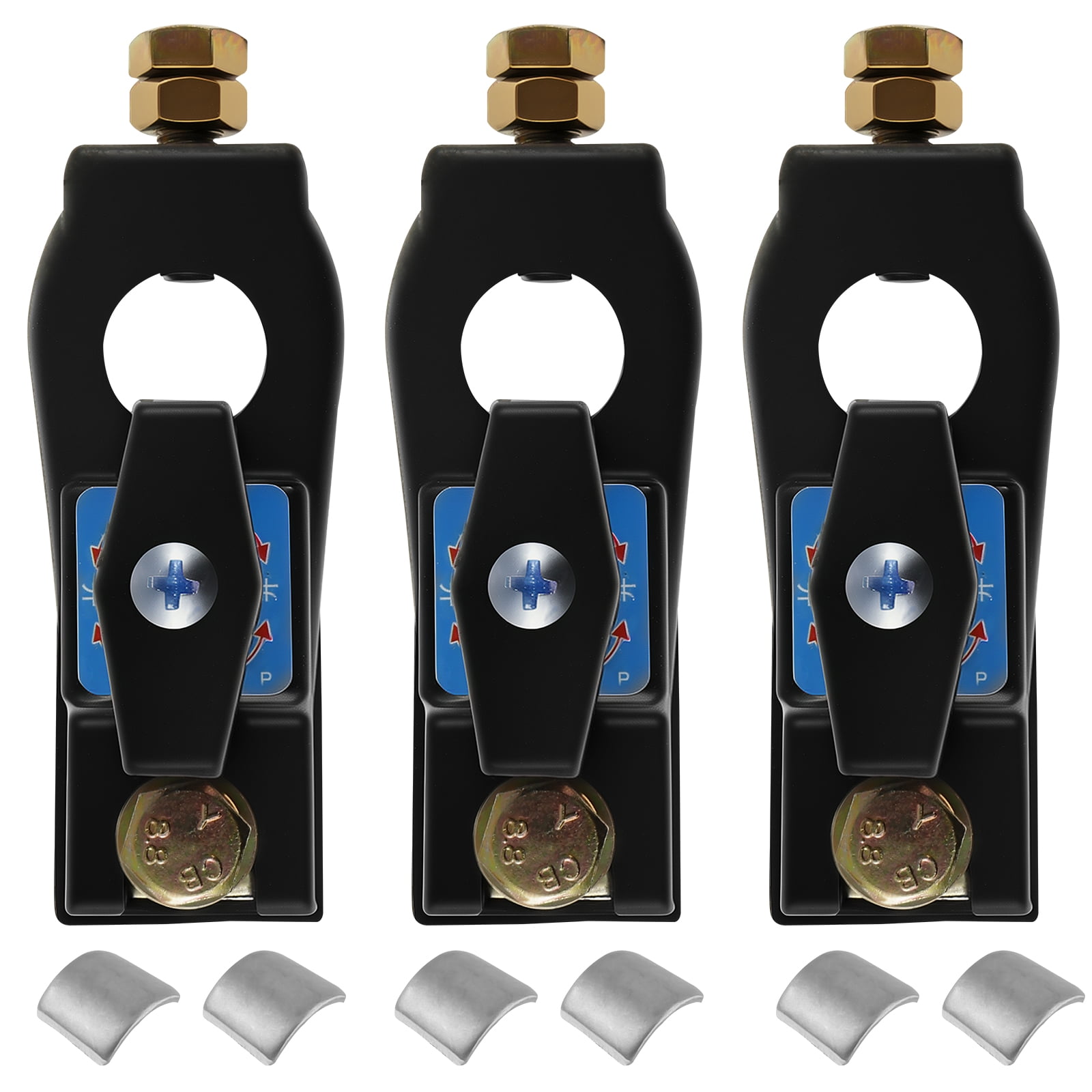 Tcwhniev 3Pcs Car Battery Disconnect Switch 12V 24V Universal Heavy ...