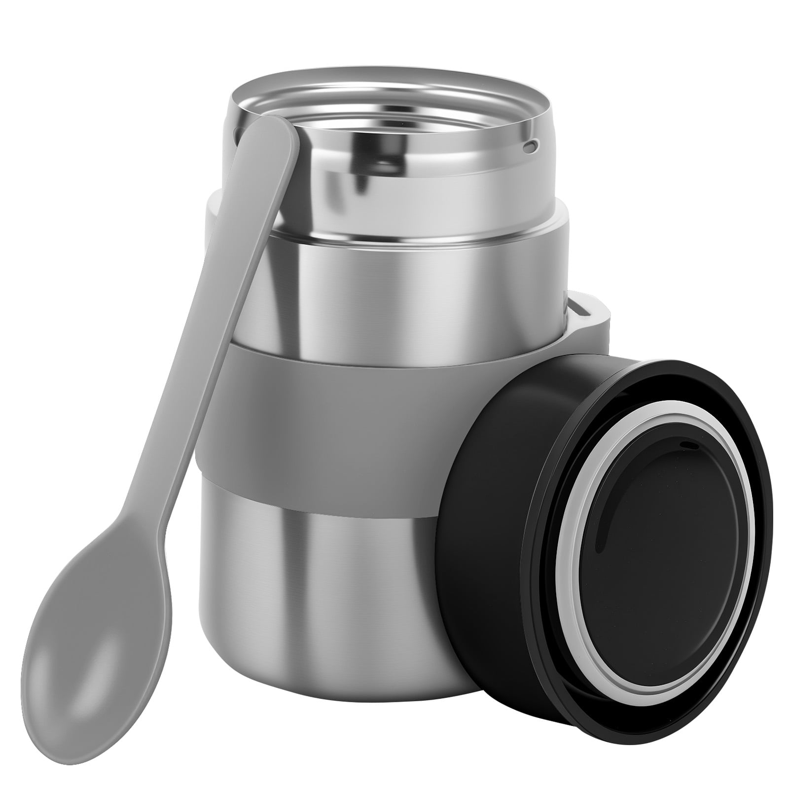 Sutowe 400ml Stainless Steel Thermal Food Flask With Spoon Easy ...