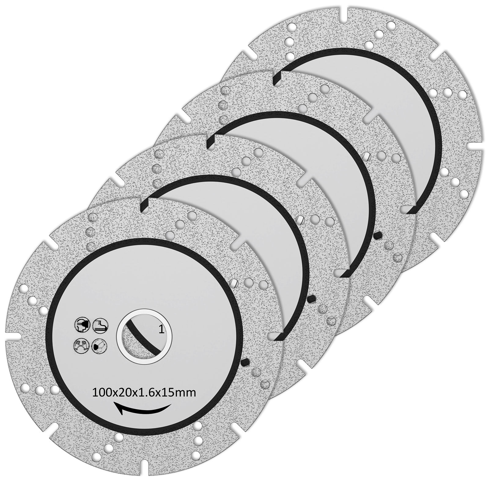 Sutowe 4Pcs Diamond Cutting Discs for Angle Grinder Efficient Ceramic ...