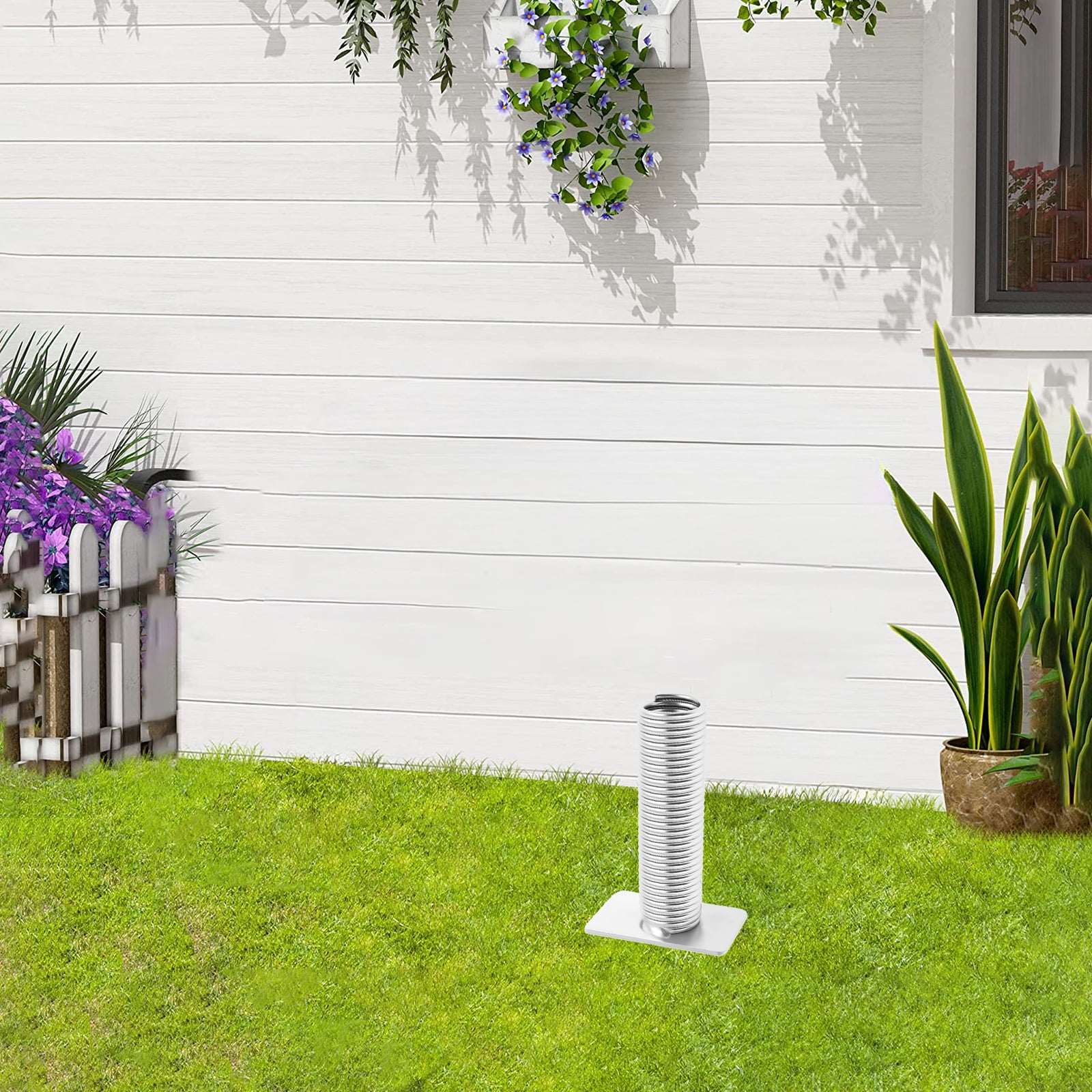 Sutowe 4Pcs Driveway Marker Stake Stainless Steel Driveway Reflective ...