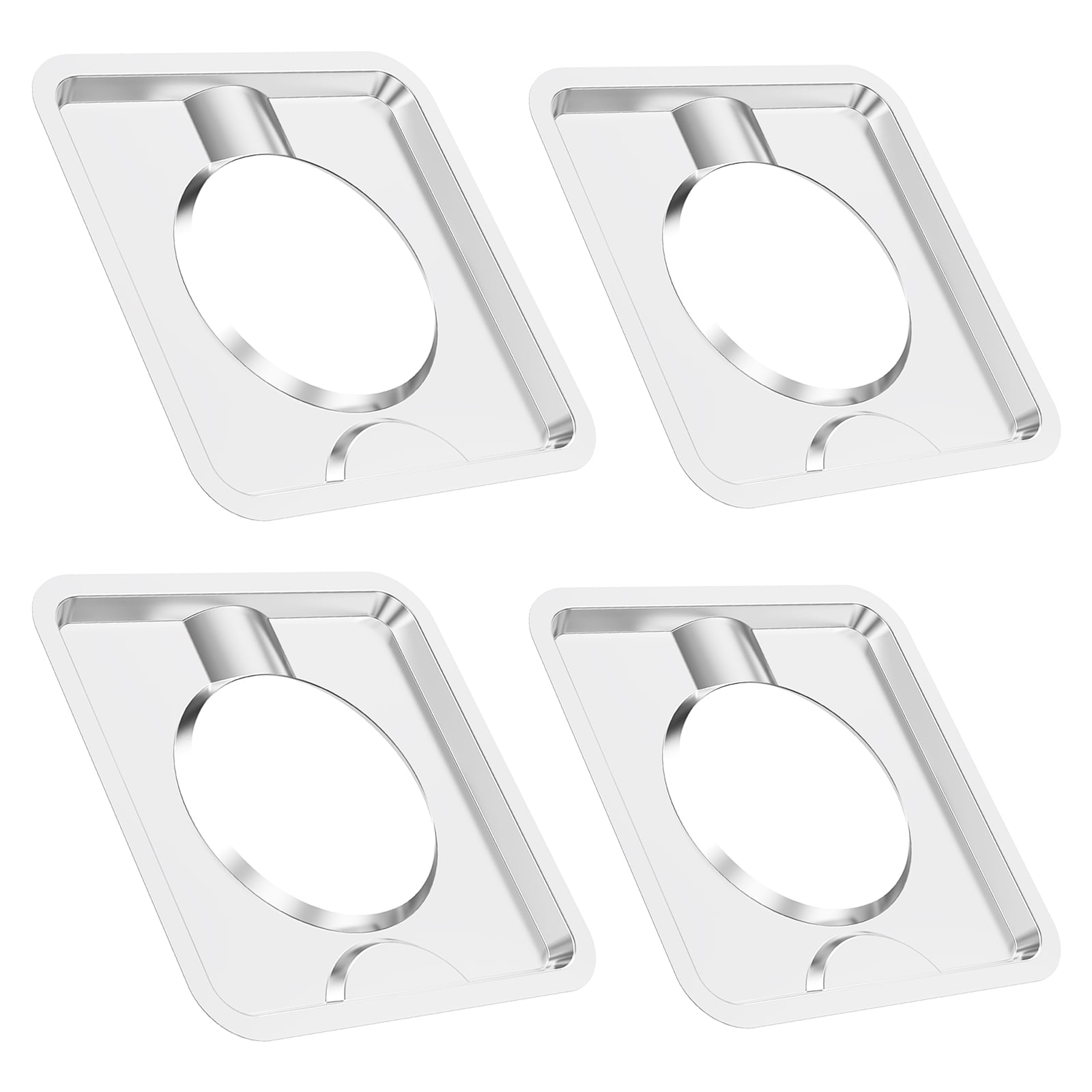 Sutowe 4Pcs Stainless Steel Square Drip Pans for Electric Stove ...