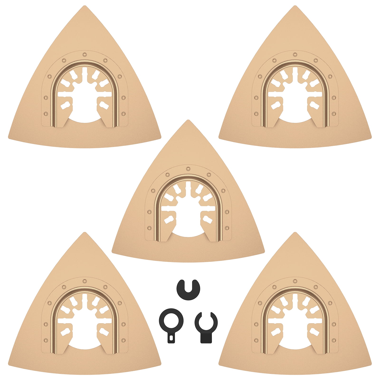 Sutowe 5Pcs Carbide Oscillating Sanding Pad Universal Triangular ...