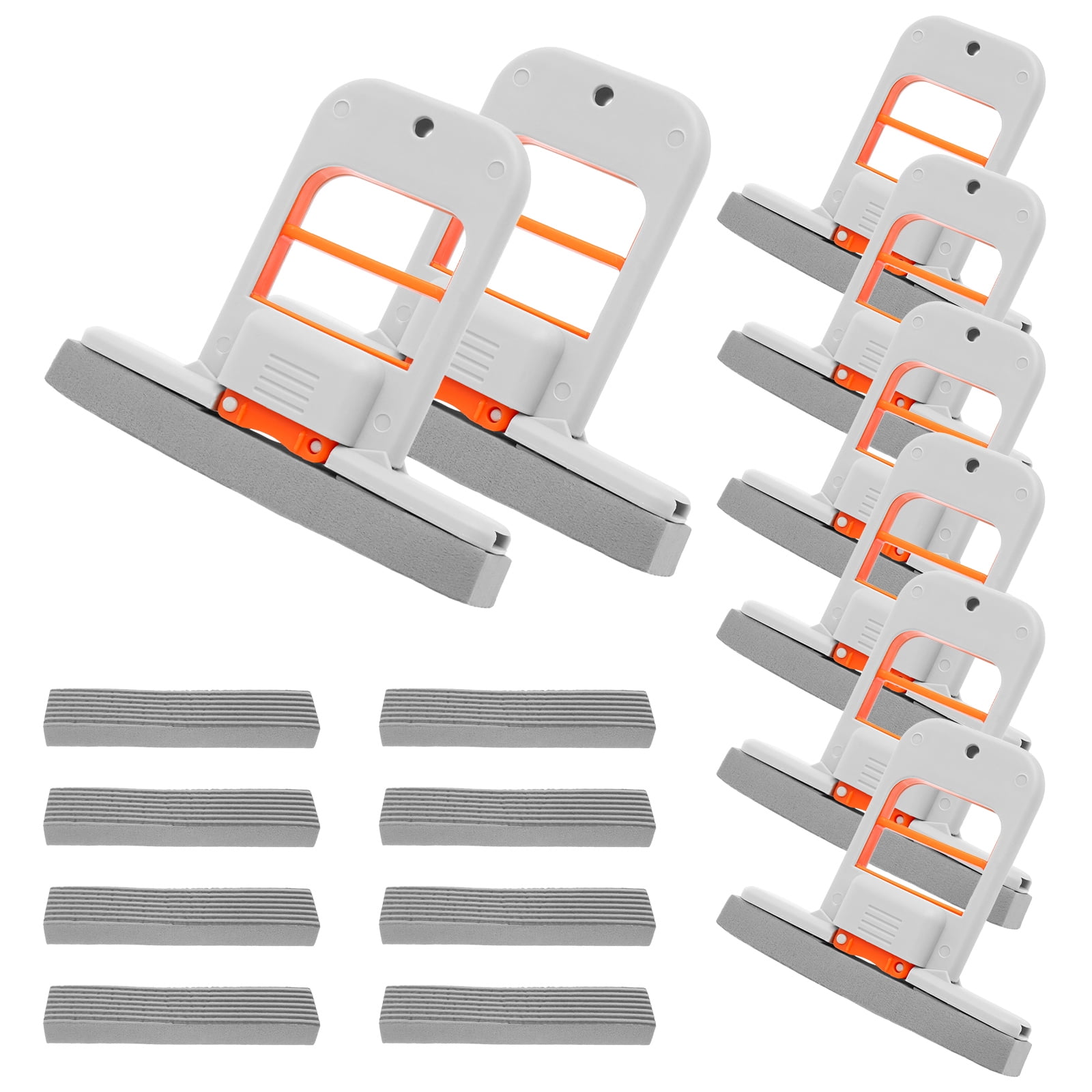 Tcwhniev 8Pcs Mini Foldable Desktop Mop Portable Self Squeeze Cleaning ...