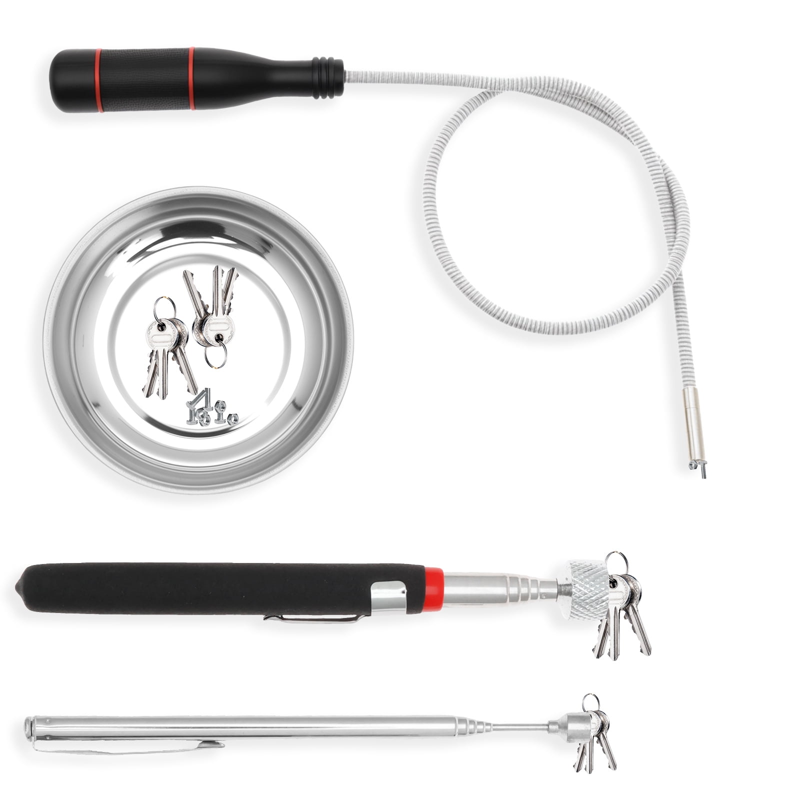 Sutowe 8Pcs Telescoping Magnetic Grabber Extendable Magnet Pickup Tool ...