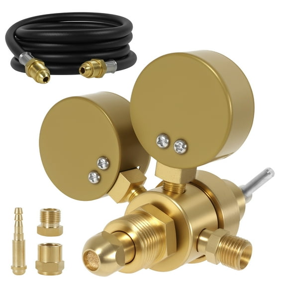Sutowe Argon Regulators with 2 Meter Gas Welding Hose 0 to 4000 PSI Heavy Duty Welding Regulator ...