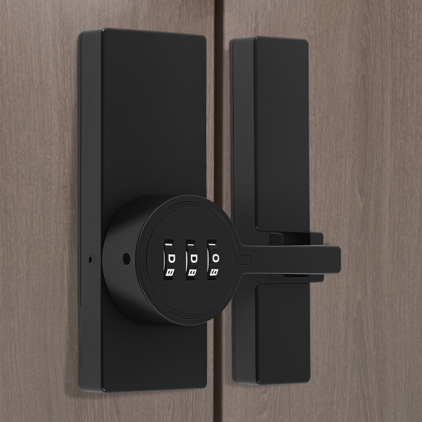 Sutowe Barn Door Lock Zinc Alloy Barn Door Latch 3 Digit Password ...