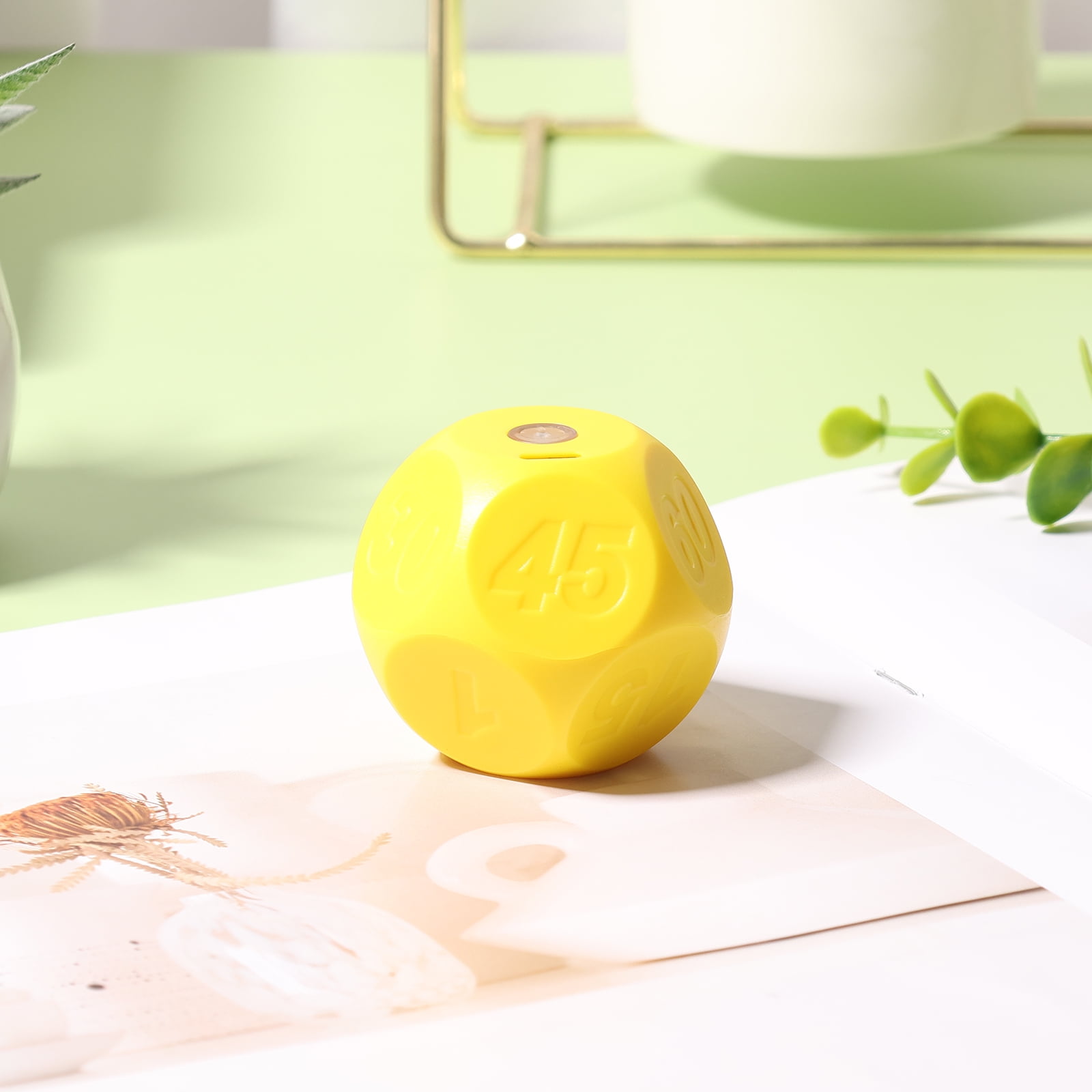 Sutowe Cube Timer 12 Sided Rechargeable Flip Timer With 11 Preset Countdown Easy To Use Time