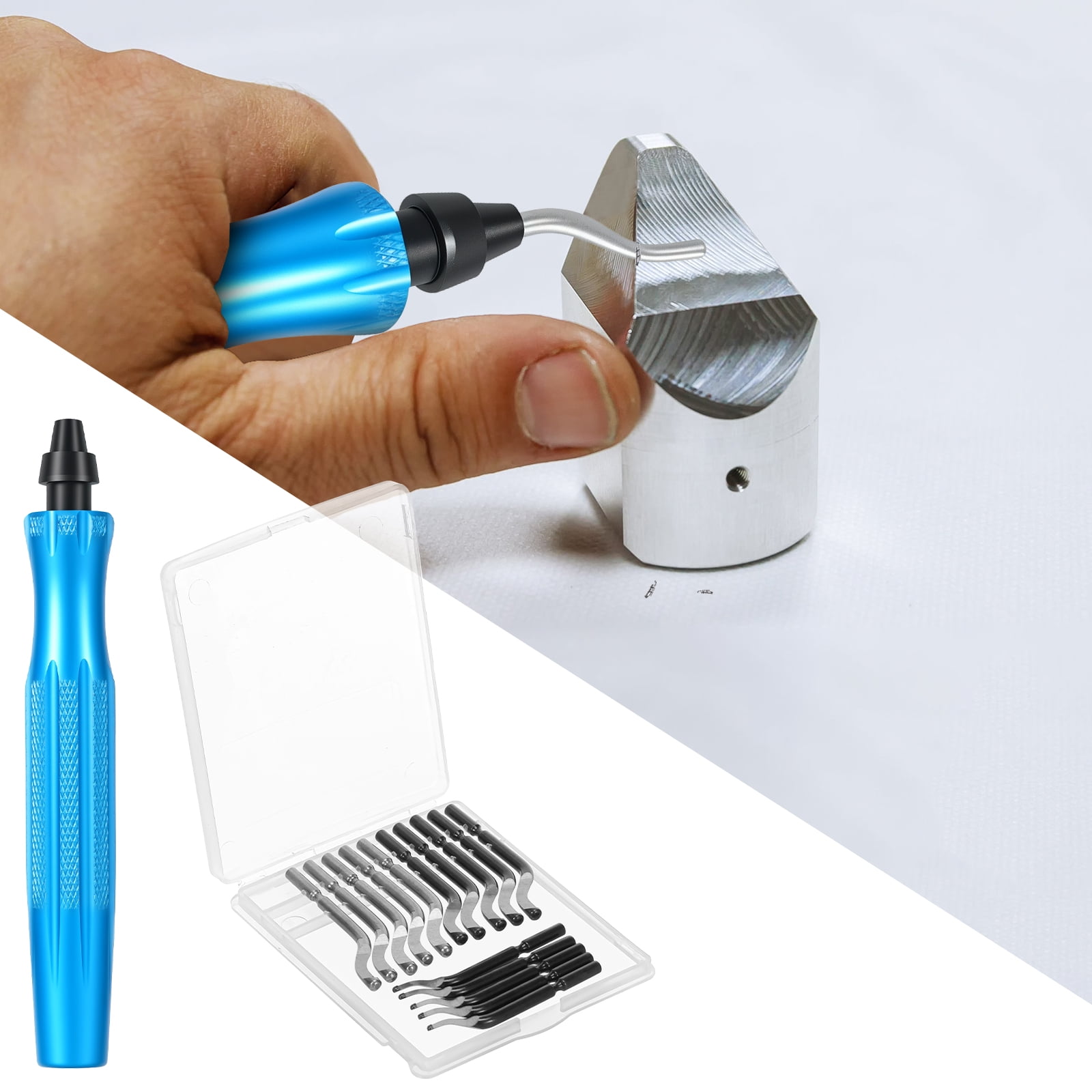 Sutowe Deburring Tool Set Portable Deburring Cutter with 15 High Speed ...