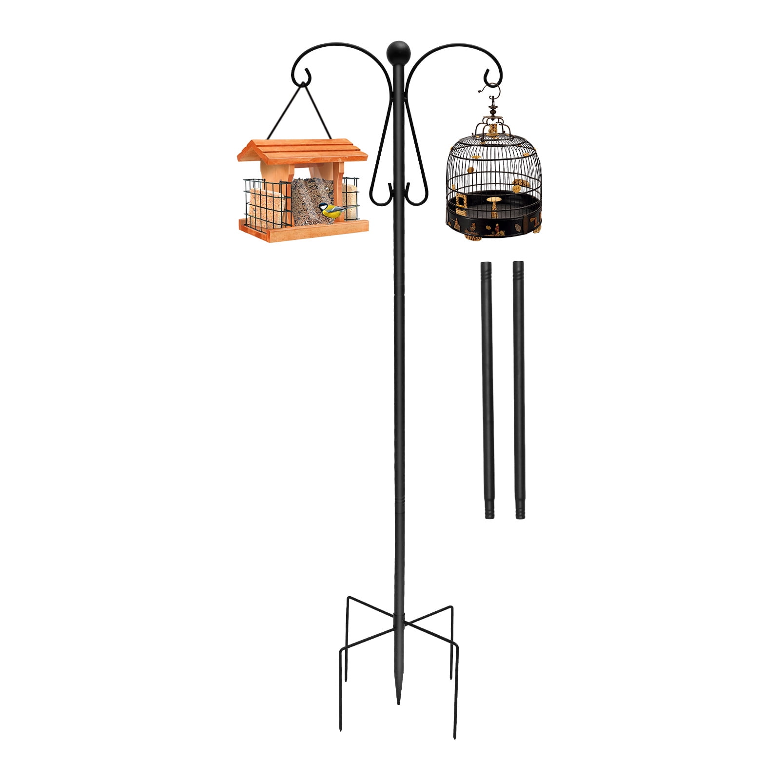 Sutowe Double Shepherd Hooks 76inch Metal Shepherd Crook Hook Rust ...