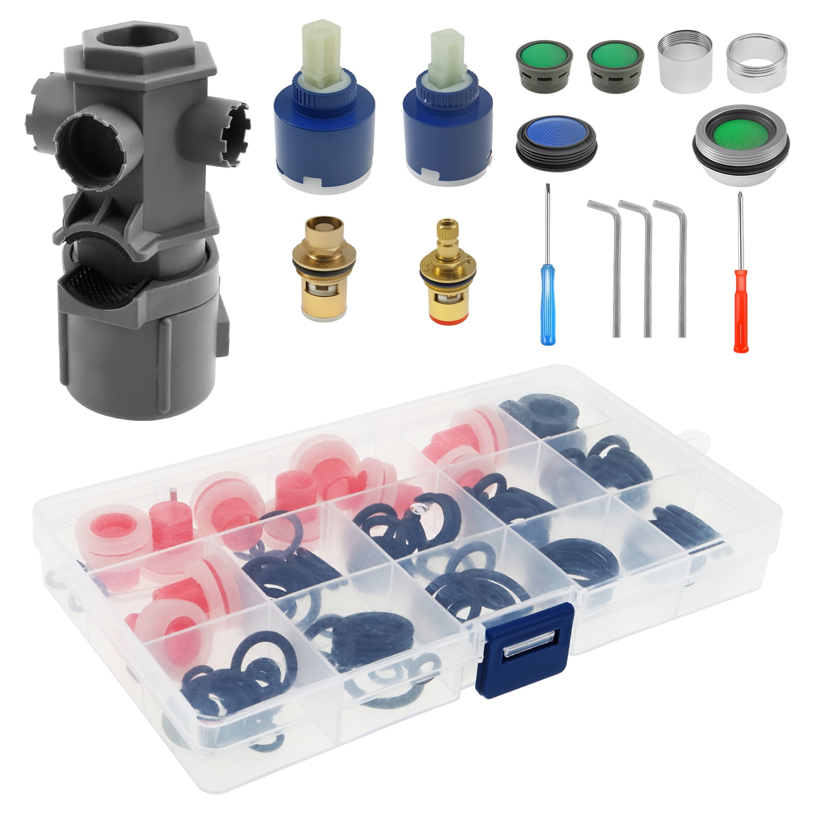 Sutowe Faucet Wrench Tool Set 16 in 1 Multifunctional Faucet Wrench ...