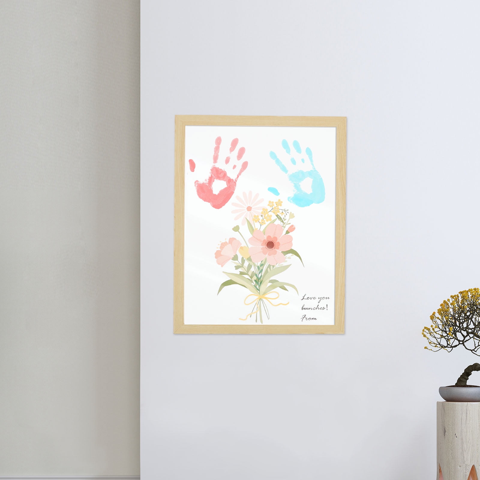 Sutowe Handprint Art Craft DIY Bouquet Handprint Art Delicate Hand ...