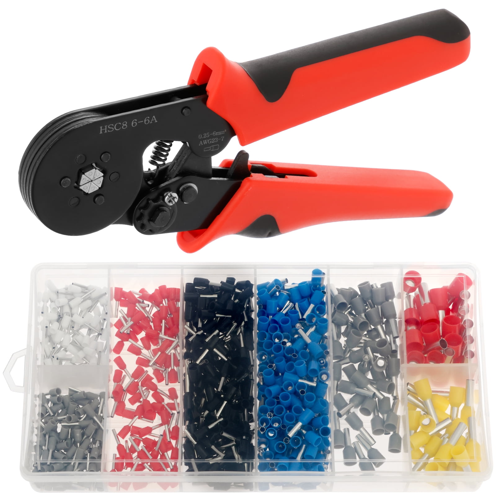 Sutowe Hexagonal Ferrule Crimping Pliers Kit Self Adjusting Wire End ...