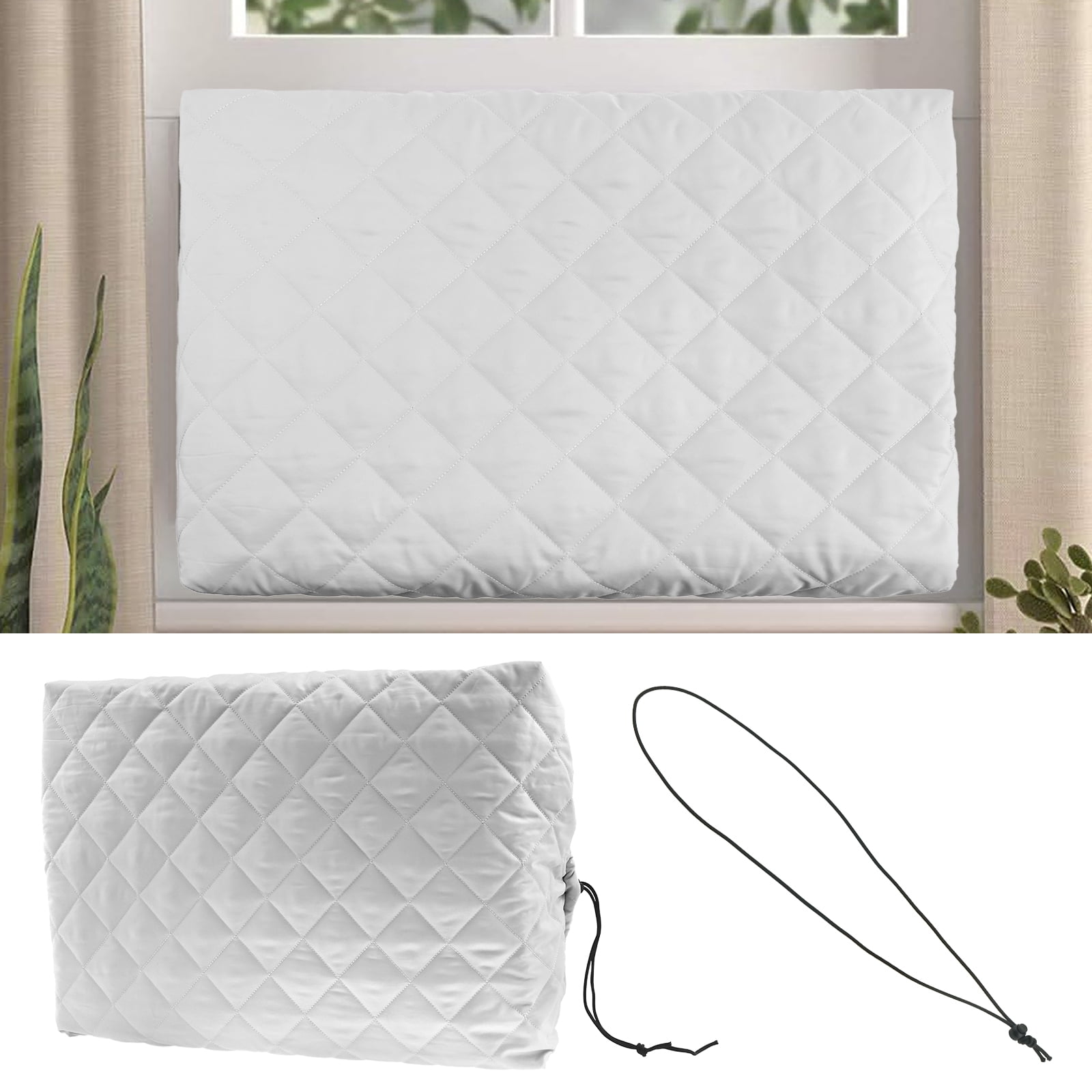 Sutowe Indoor Air Conditioner Cover Polyester AC Window Unit Cover with ...