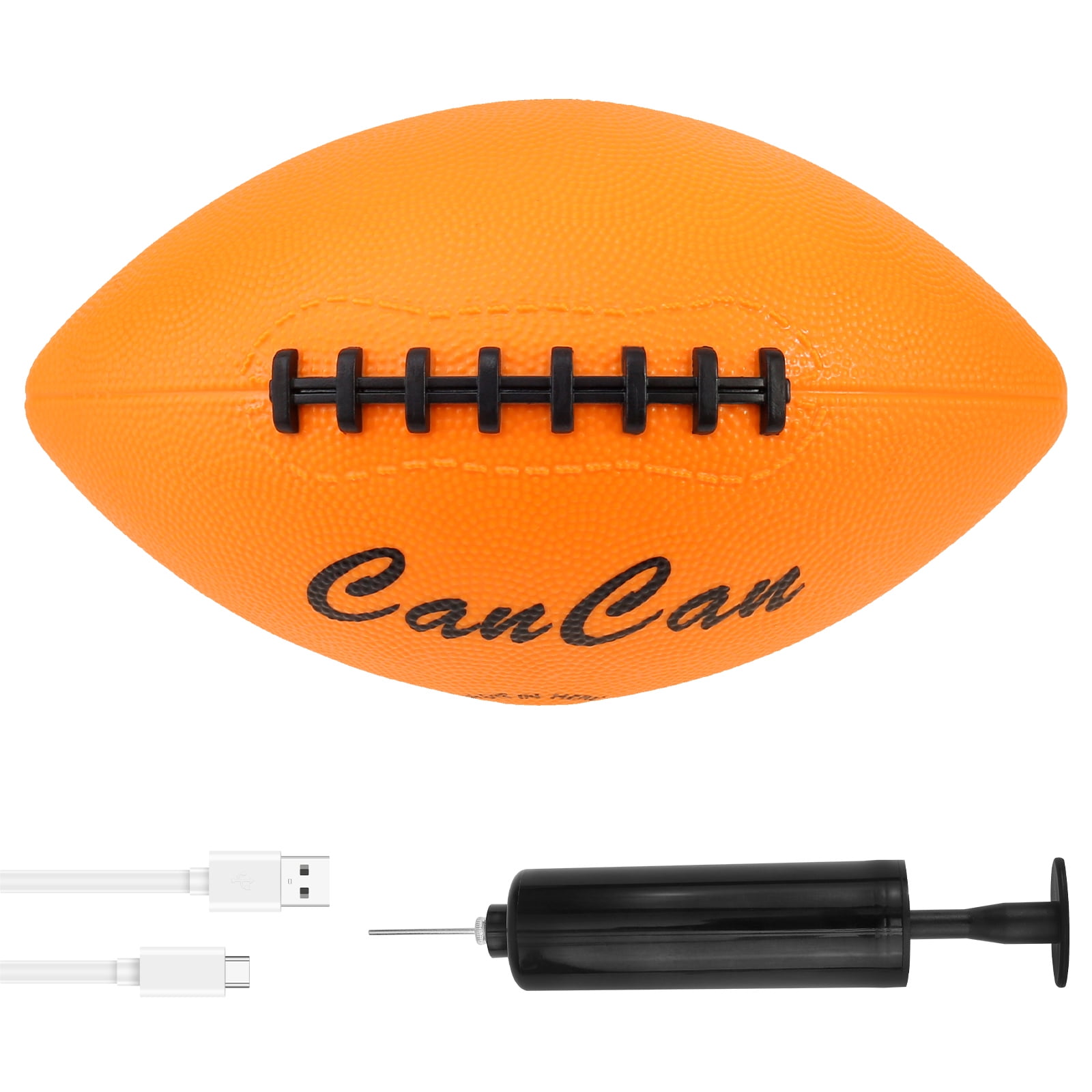 Sutowe Light Up Football Outdoor Glow in The Dark Football Rubber LED ...