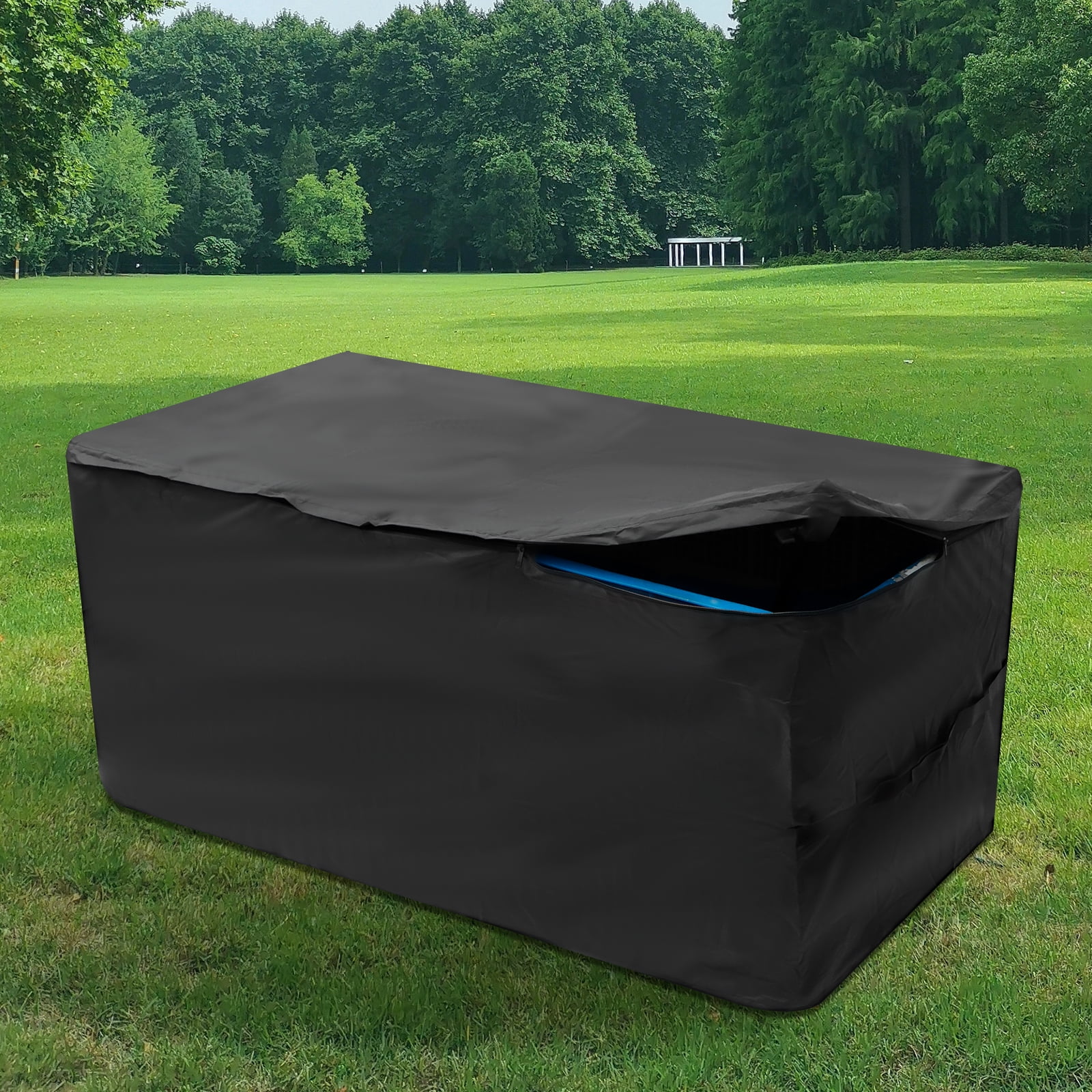 Sutowe Patio Deck Box Cover Kit Waterproof Sturdy Rectangular Storage ...