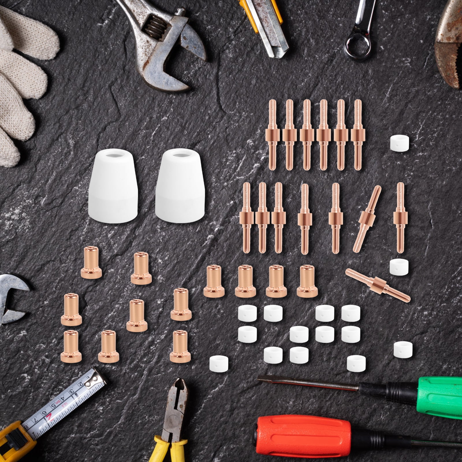 Sutowe Plasma Cutter Consumables Set for PT-31 Reusable Plasma Torch ...